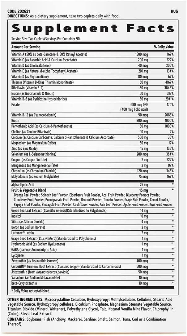 GNC Women's Ultra Mega Multivitamin Without Iron - 180 Caplets | Daily ...