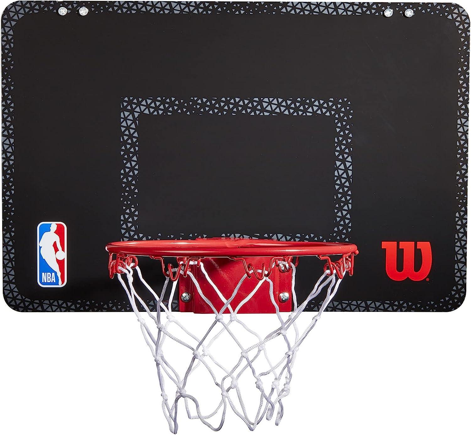 Wilson NBA Team Forge Pro Mini Basketball Hoop with 30 Team Stickers ...