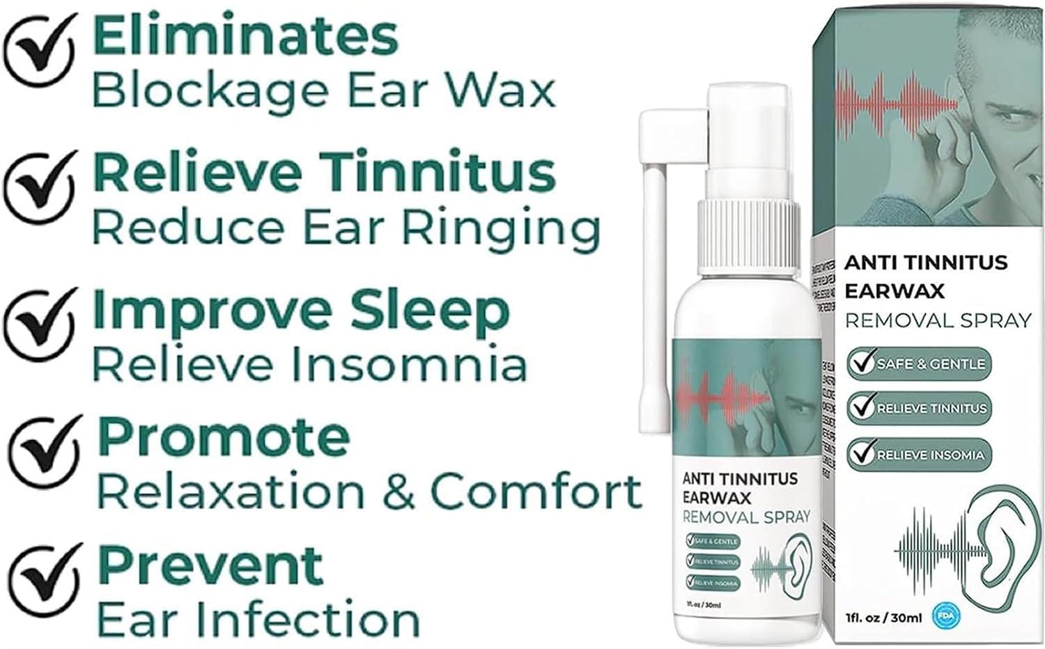 Anti-Cochlear Blockage & Tinnitus Earwax Remover Spray - 1pcs | Buy Now ...