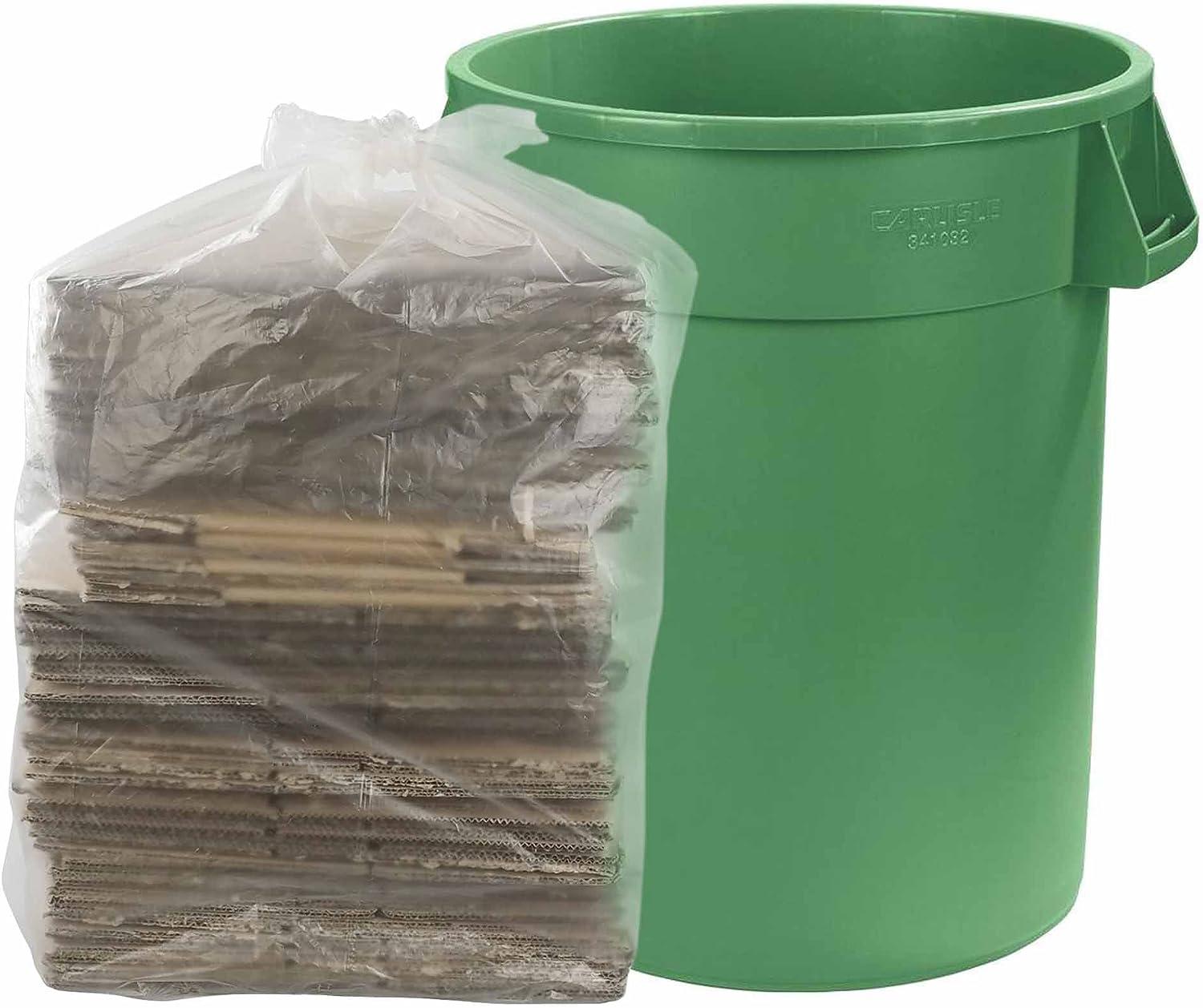 Cand 45 Gallon Clear Lawn and Leaf Garbage Bags - 70 Count Pack for 55 ...