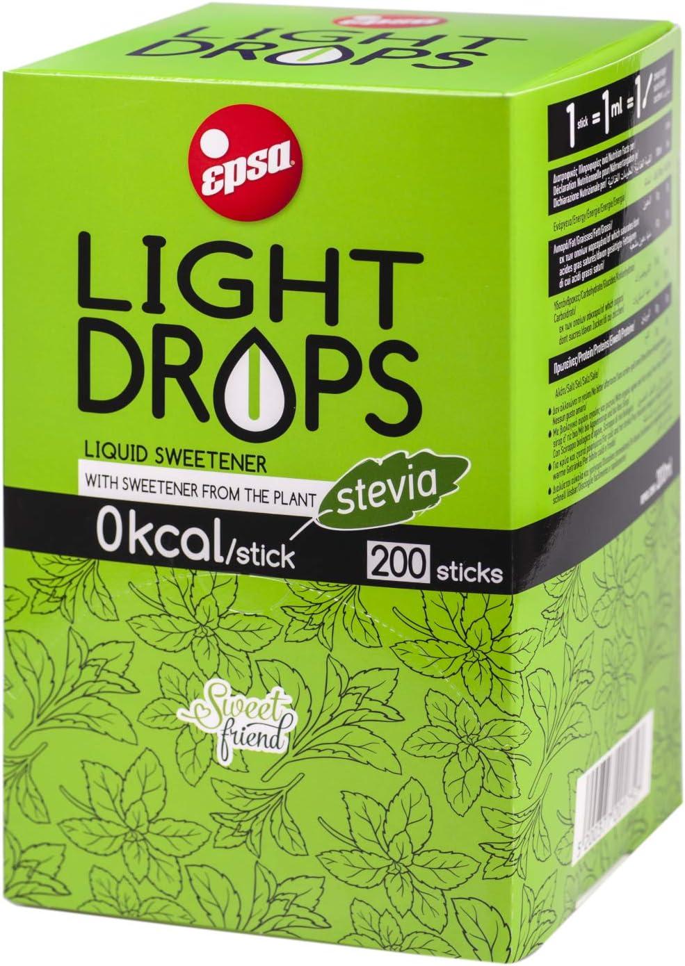 EPSA Light Drops Liquid Sweetener with Sweetener from Stevia Plant ...