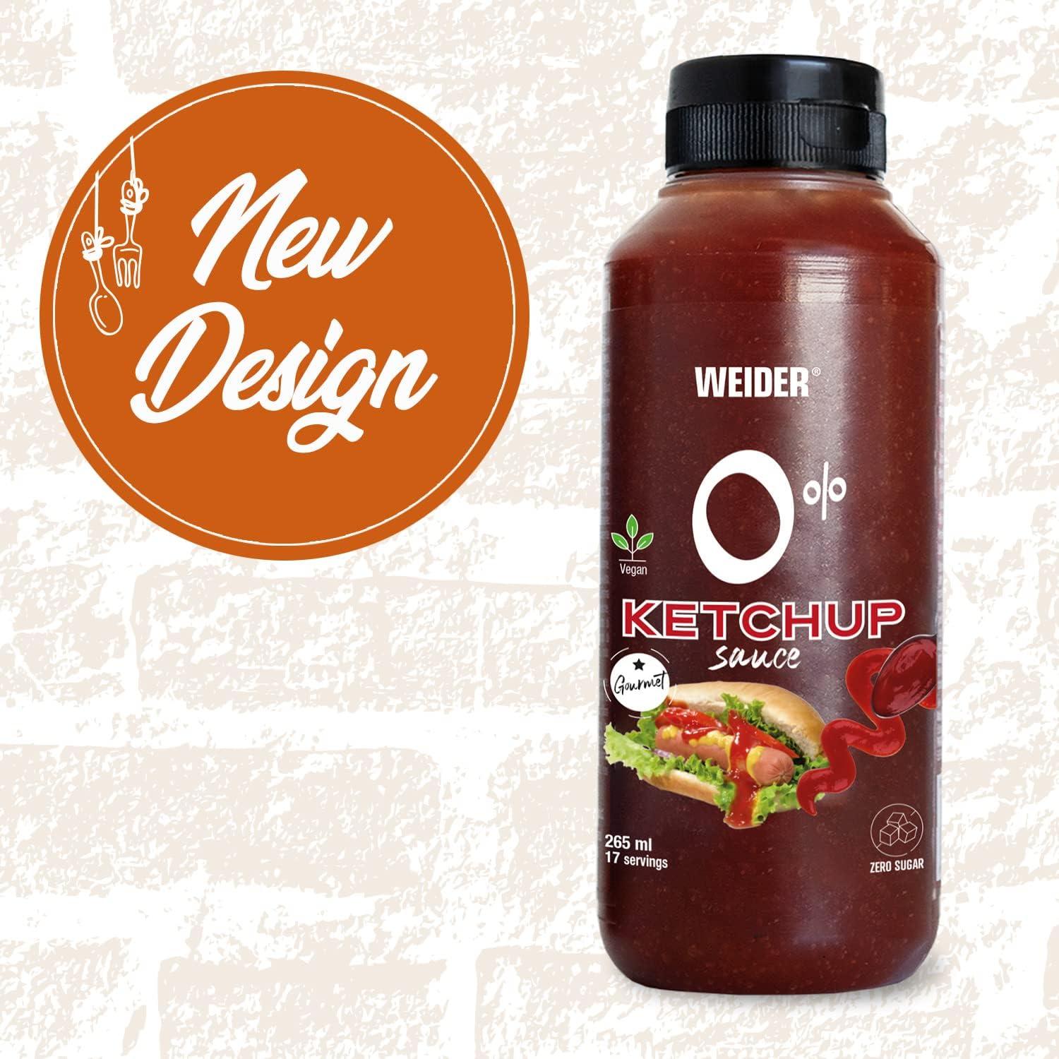 Weider Zero Ketchup Sauce - 265ml (Pack of 1) | Zero Fat & Sugar-Free ...