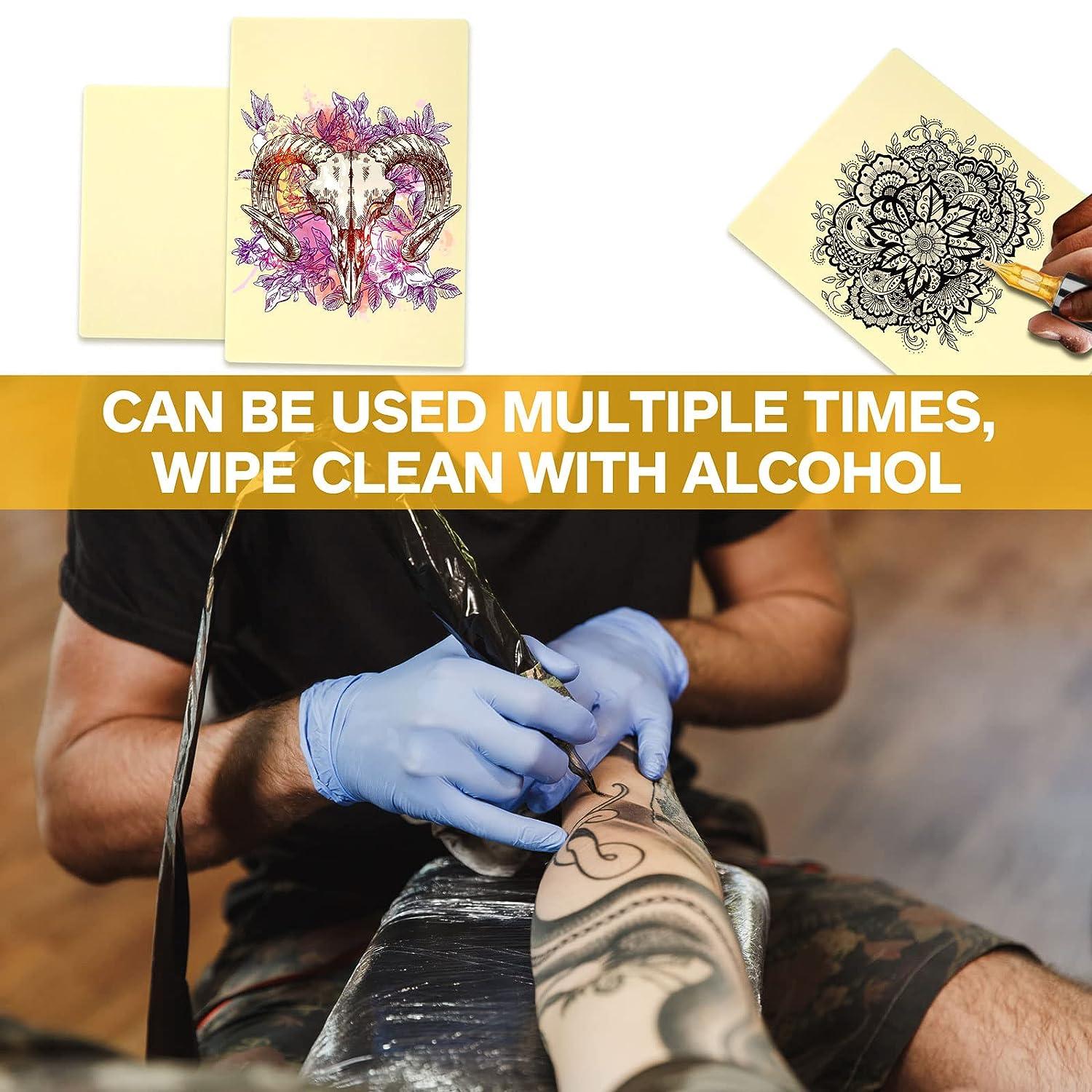 6 Pcs 4mm Tattoo Skin Practice Kit with 2 Tattoo Templates - Silicone ...