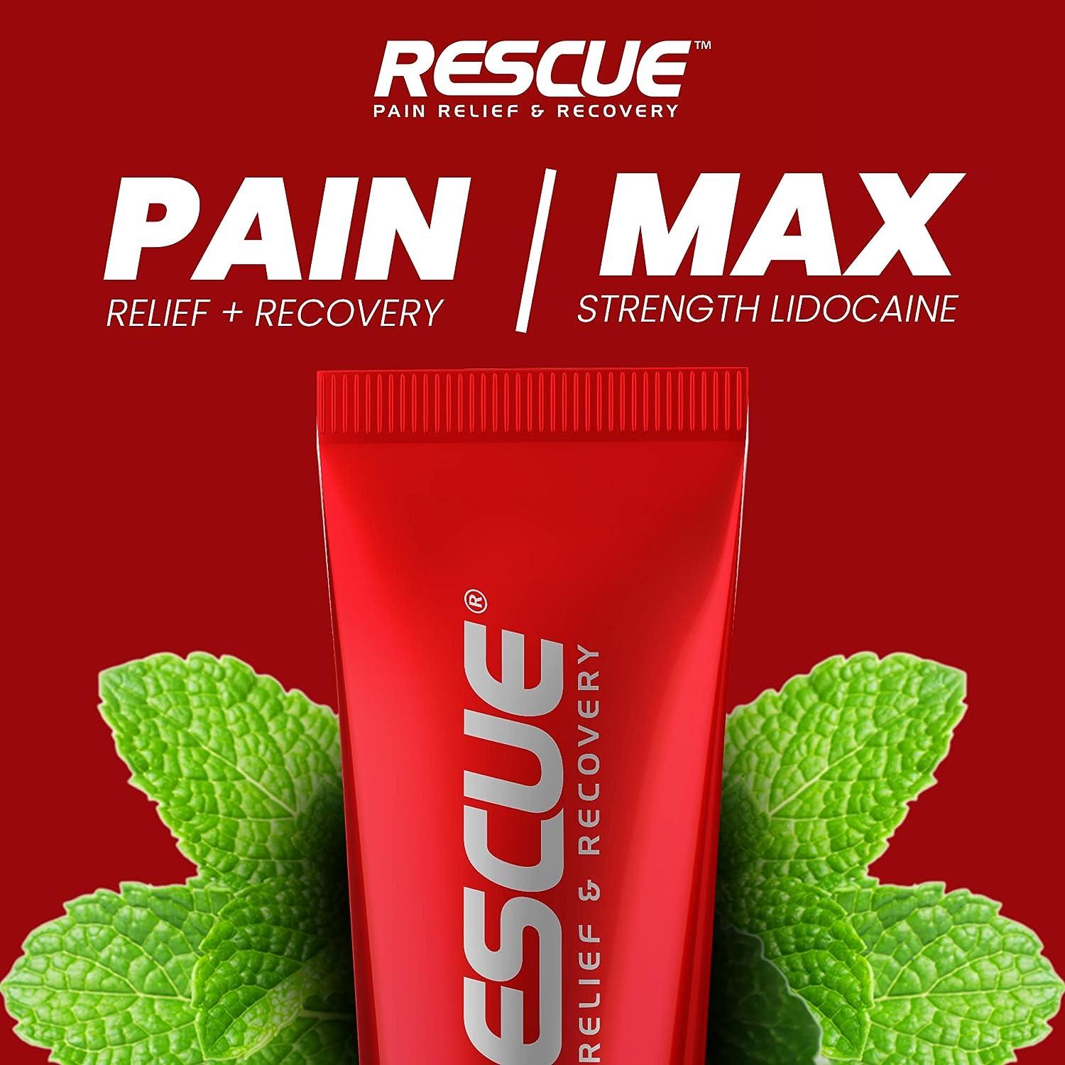 Rescue Pain Relief Cream with Lidocaine, MSM, Arnica - 4 oz | Neck ...