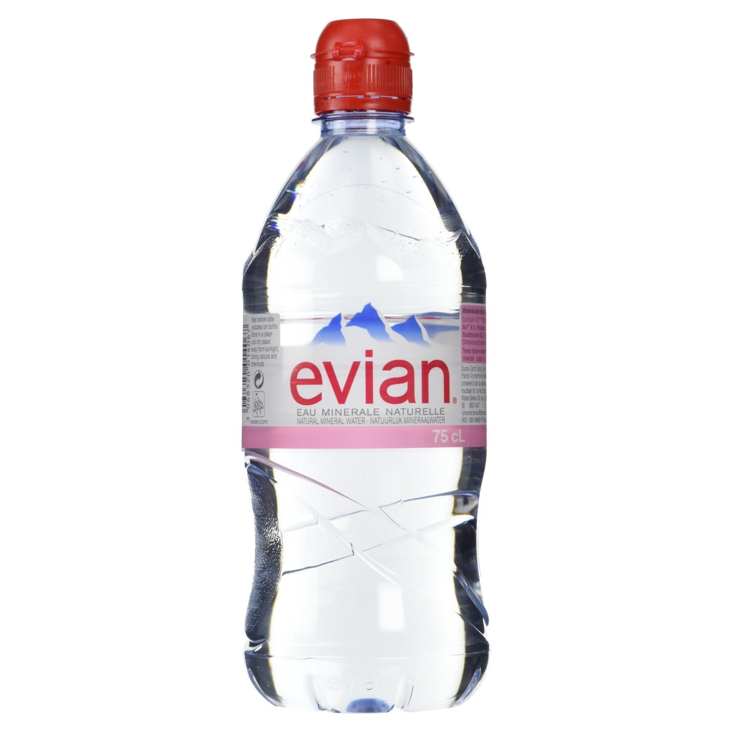 Evian Still Natural Mineral Water 750ml Unflavored - Pack of 1 | Buy ...