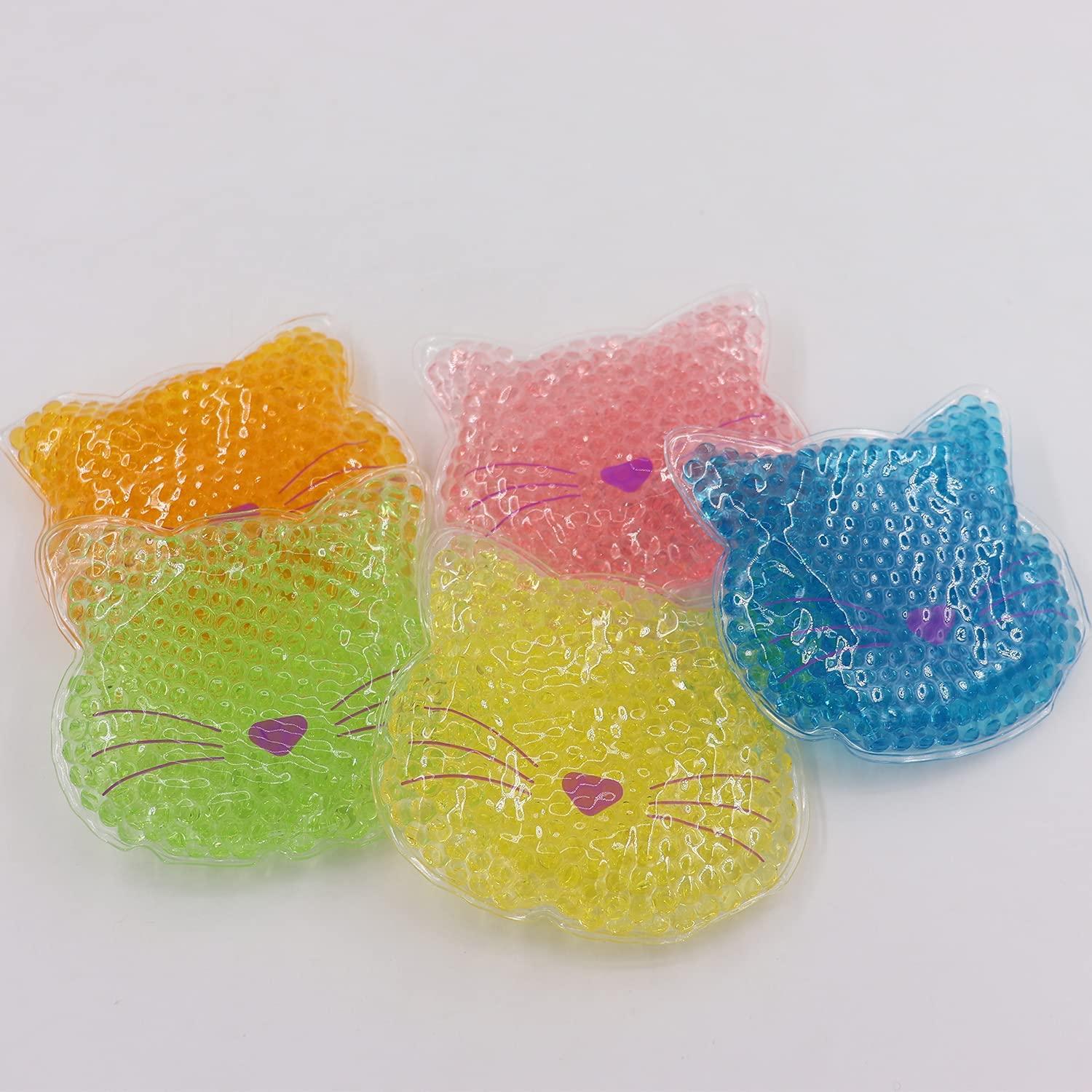Kids Reusable Ice Pack Bundle - Cute Gel Packs for Injuries, Stress ...