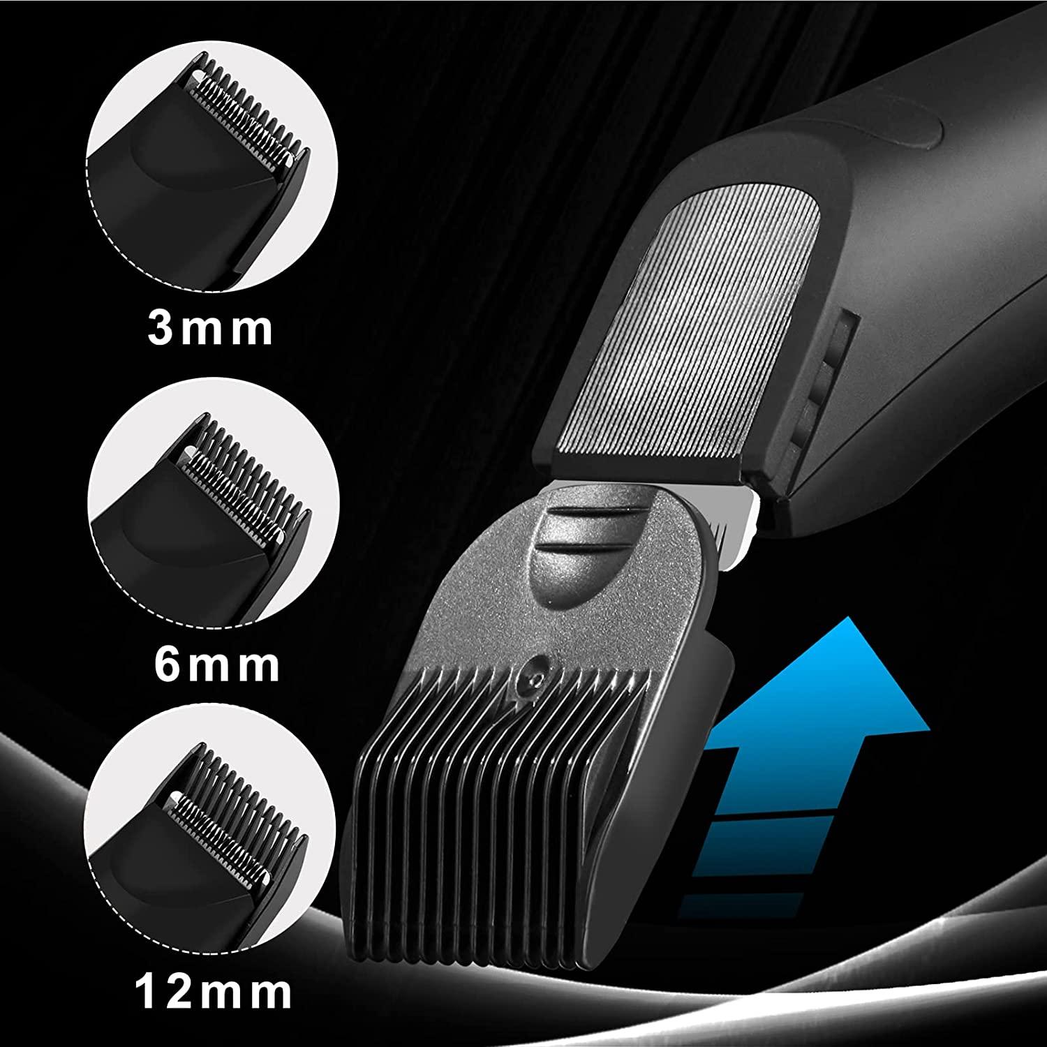 Men's Body Hair Trimmer and Ball Shaver - Electric Groomer with LED ...