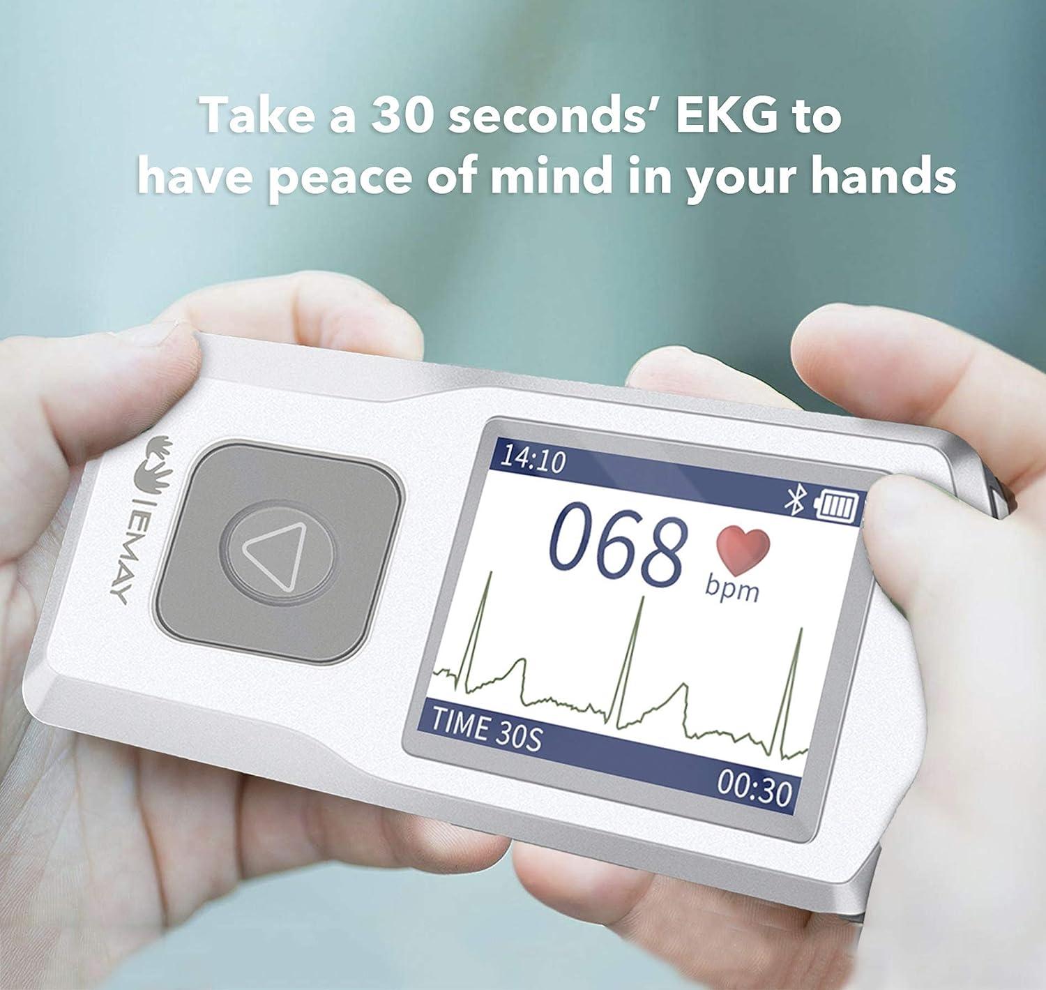 EMAY Portable EKG Monitoring Device | Personal Heart Monitor for iPhone ...