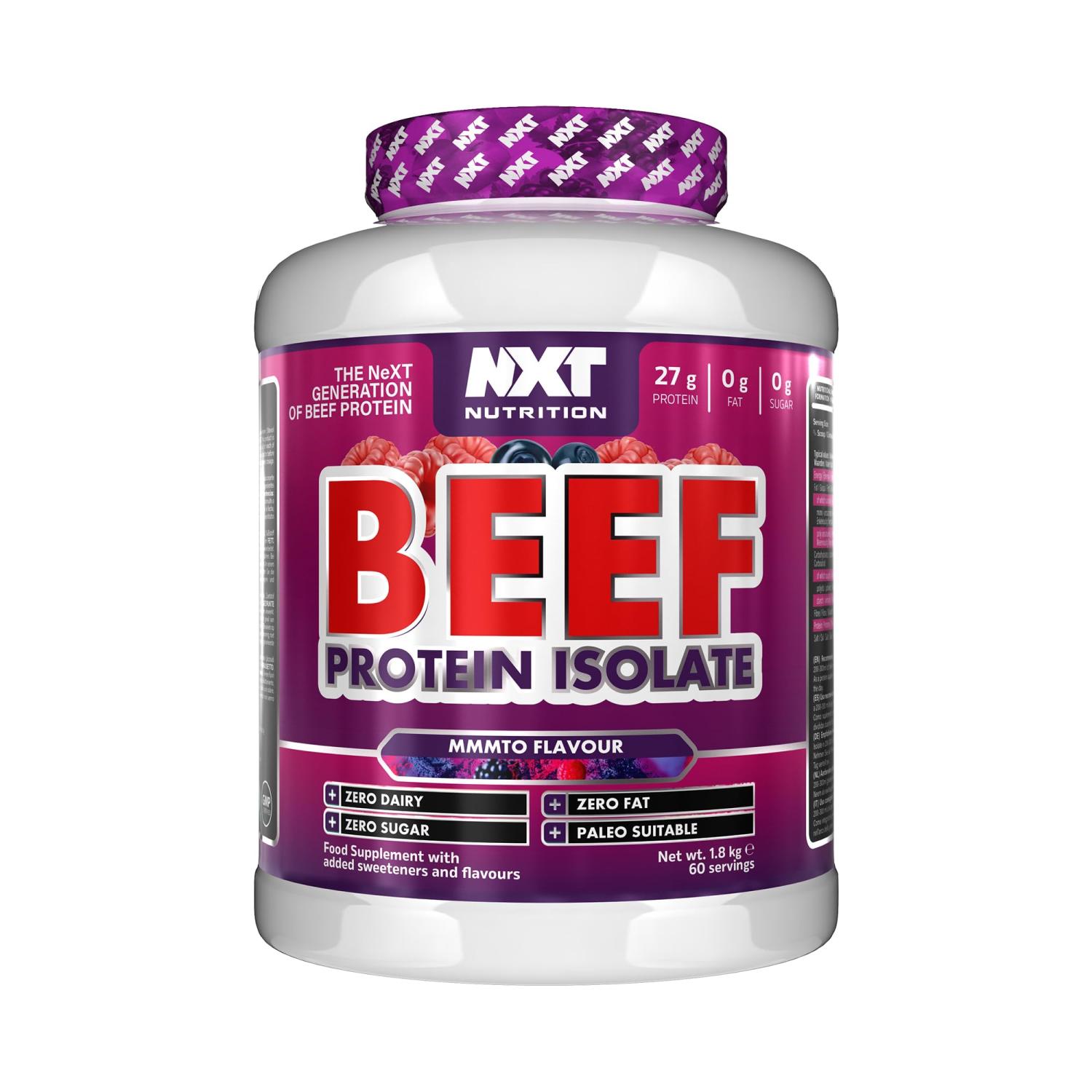 NXT Nutrition Beef Protein Isolate Powder - Protein Powder High in ...