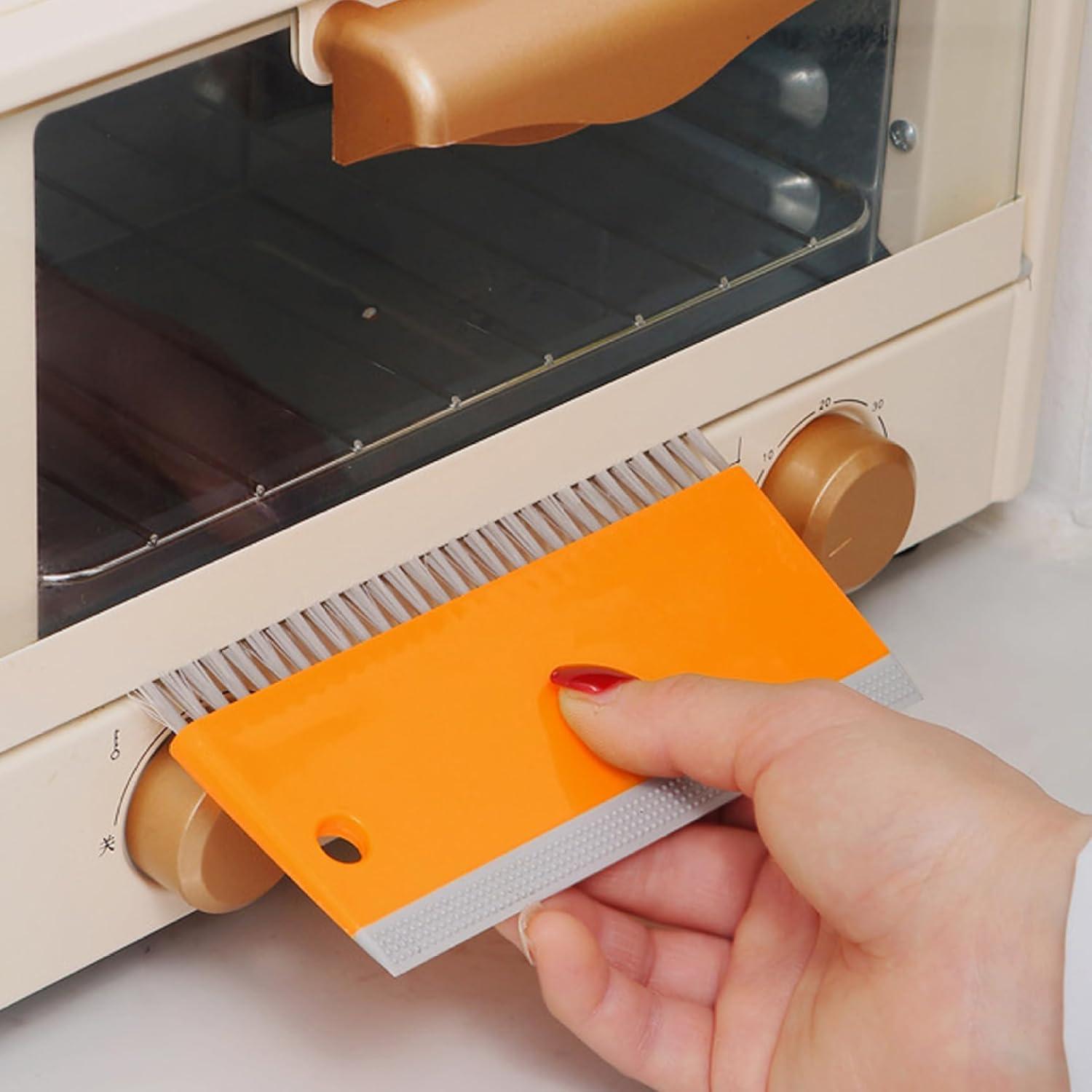 4 Pcs Kitchen Squeegee 2 in 1 Counter Squeegee and Brush with Hanging ...