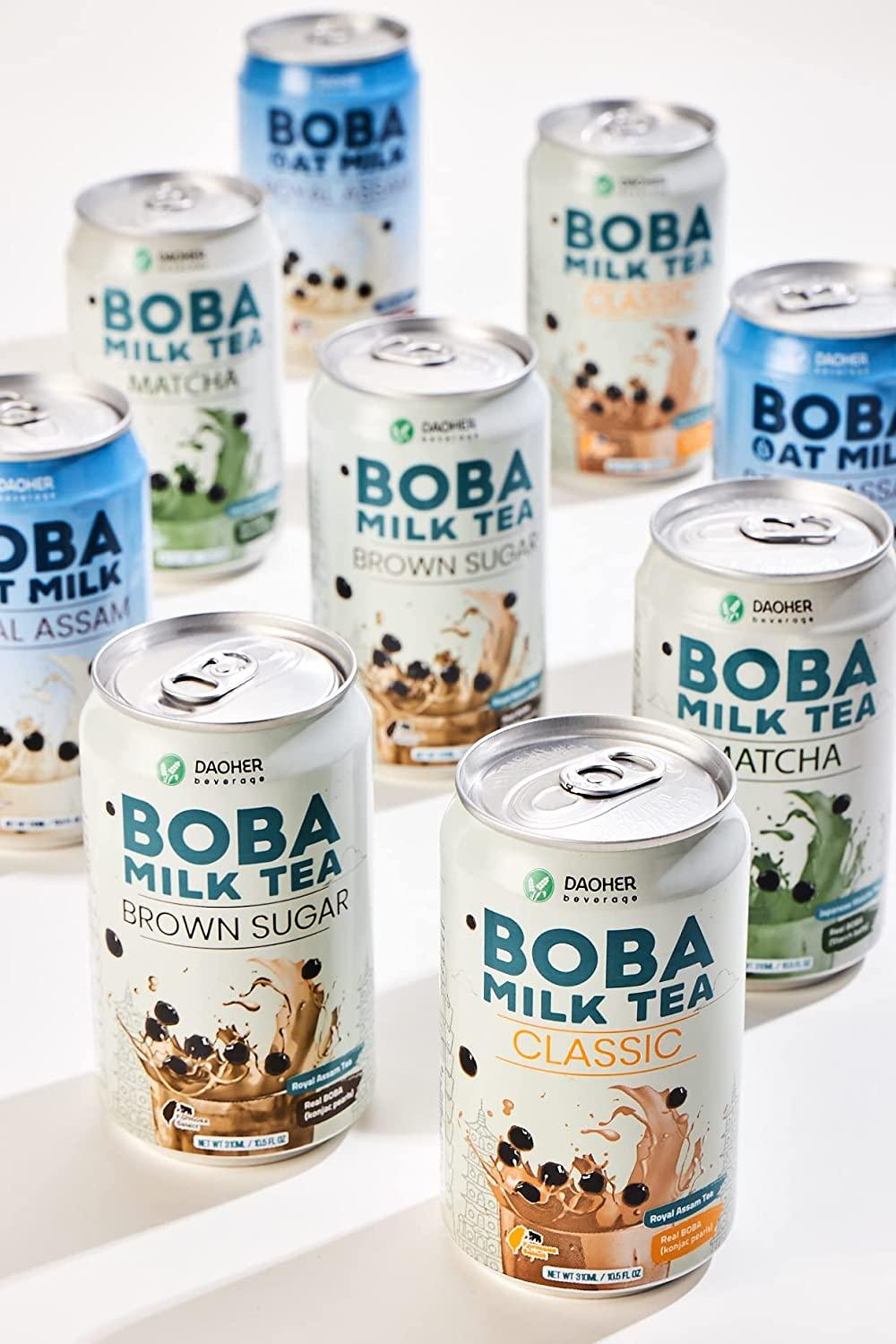DaoHer Classic BOBA Milk Tea Multipacks (12 Count) - Authentic ...