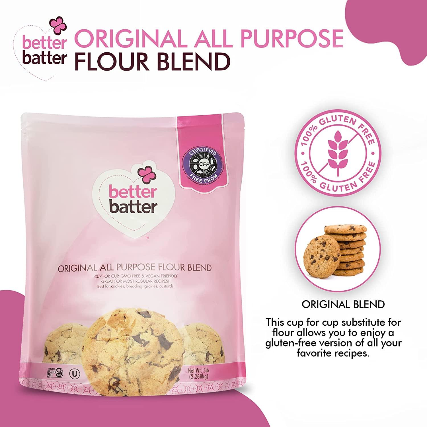 Better Batter Original Blend 5LB Pouch - Certified Gluten Free & Top 8 ...