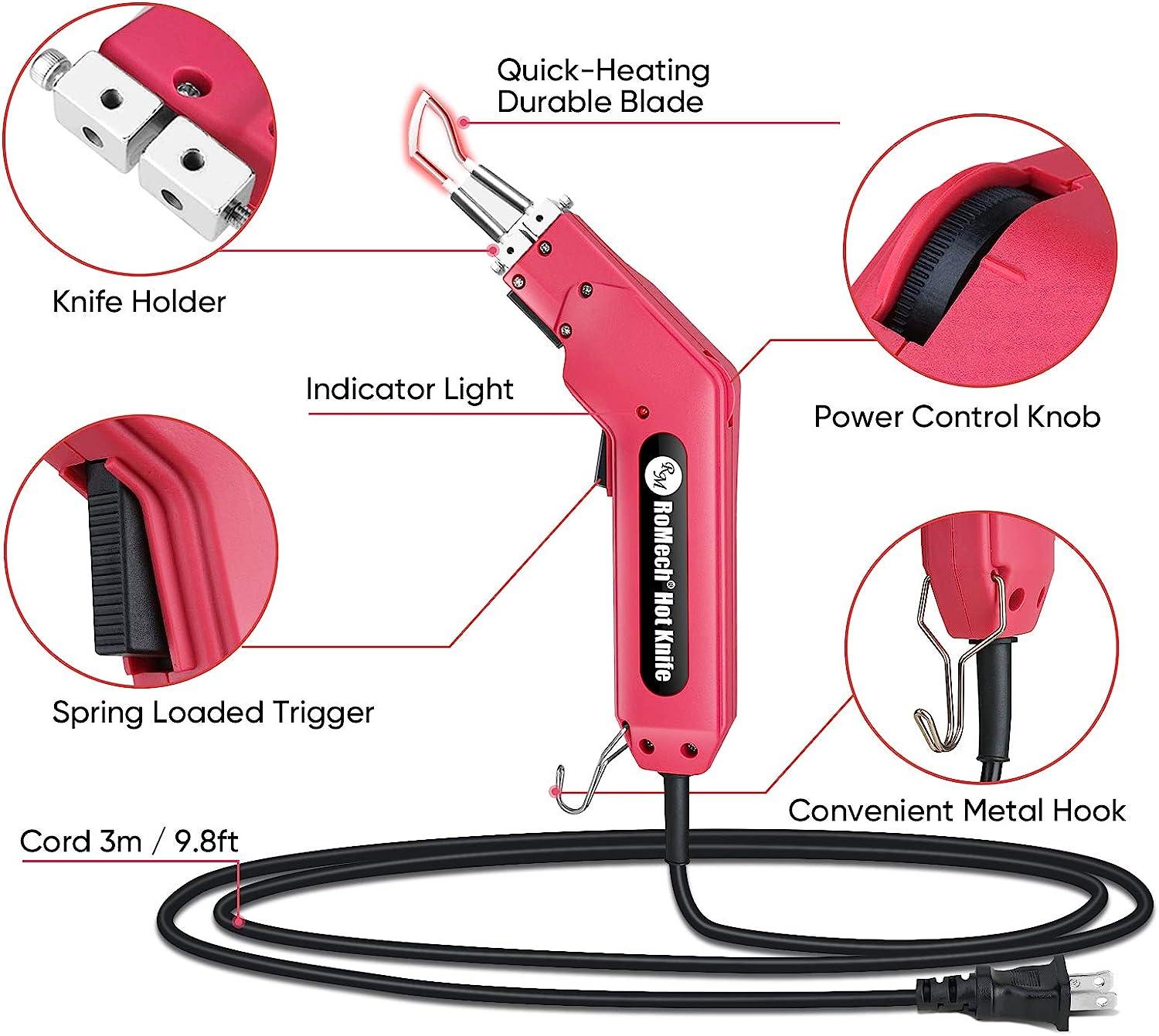 RoMech Pro Electric Rope Cutter - Hot Knife Heat Sealer with Adjustable ...