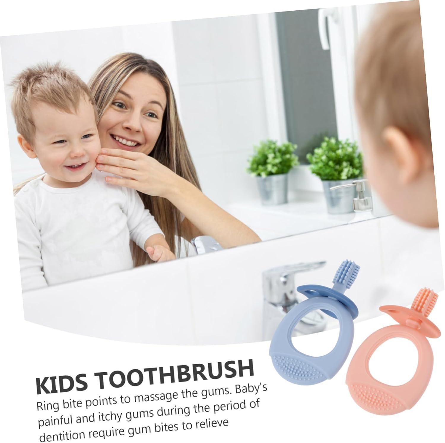 Minkissy 8-Pack Silicone Baby Toothbrushes & Bite Toys | Toddler Oral ...