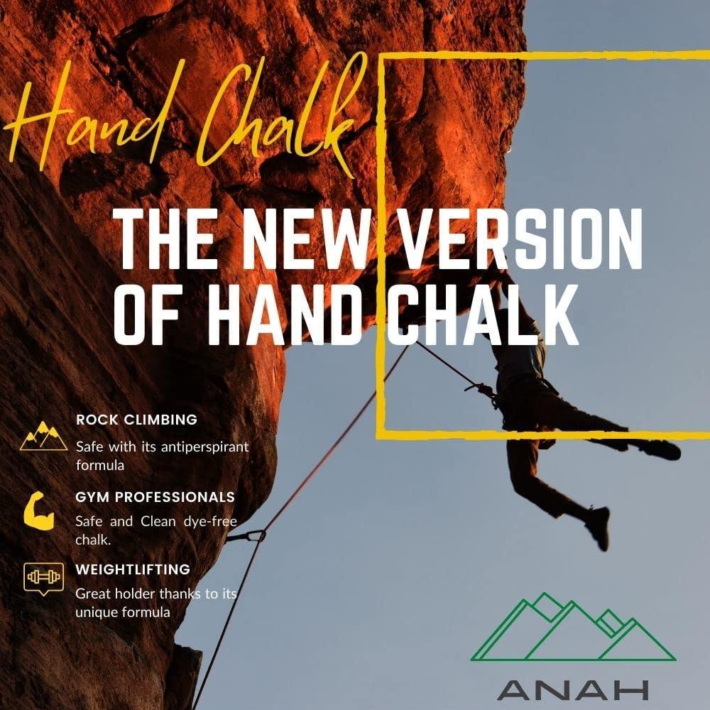 ANAH Premium Hand Chalk. Designed for Athletes Rock Climbing Tennis ...