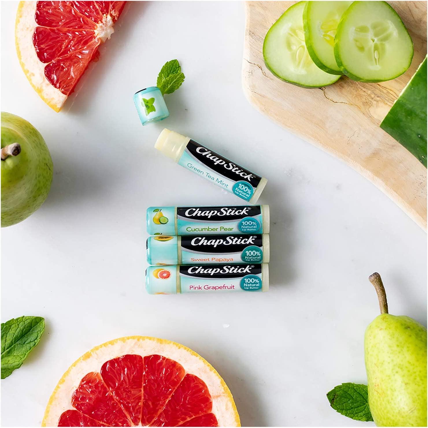 ChapStick Green Tea Mint Lip Butter - 100% Natural Ingredients ...