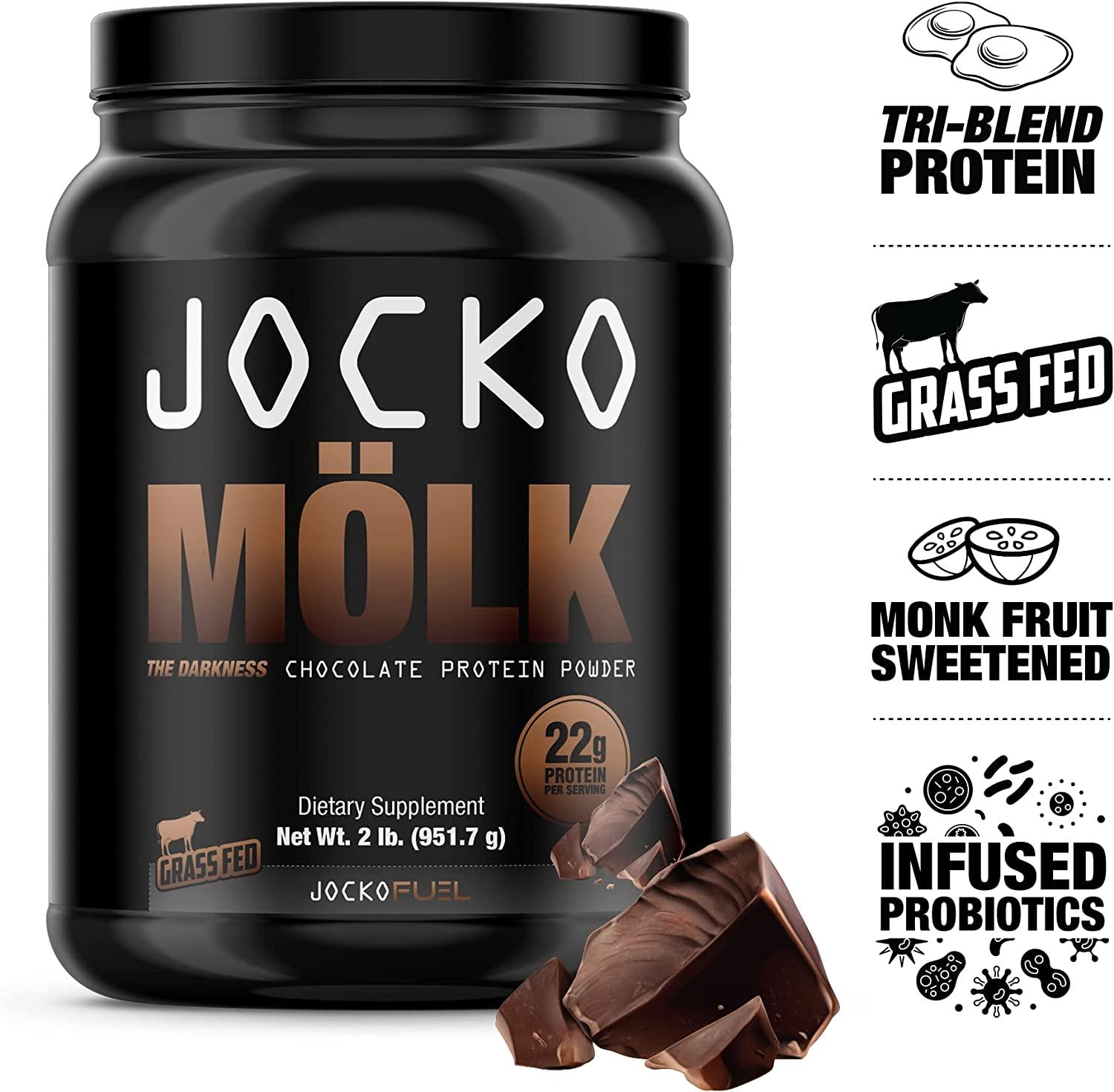 Jocko M lk Chocolate Protein Powder - Keto Friendly with Probiotics ...