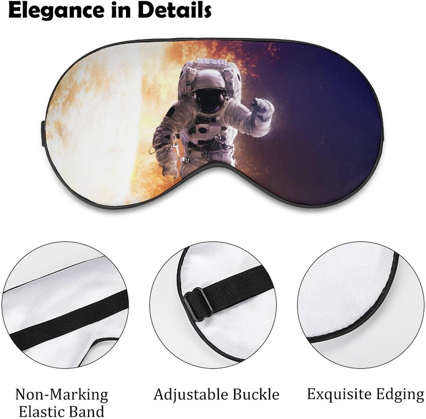 Astronaut Alone in Space Sleep Mask Eye Cover for Sleeping Blindfold ...