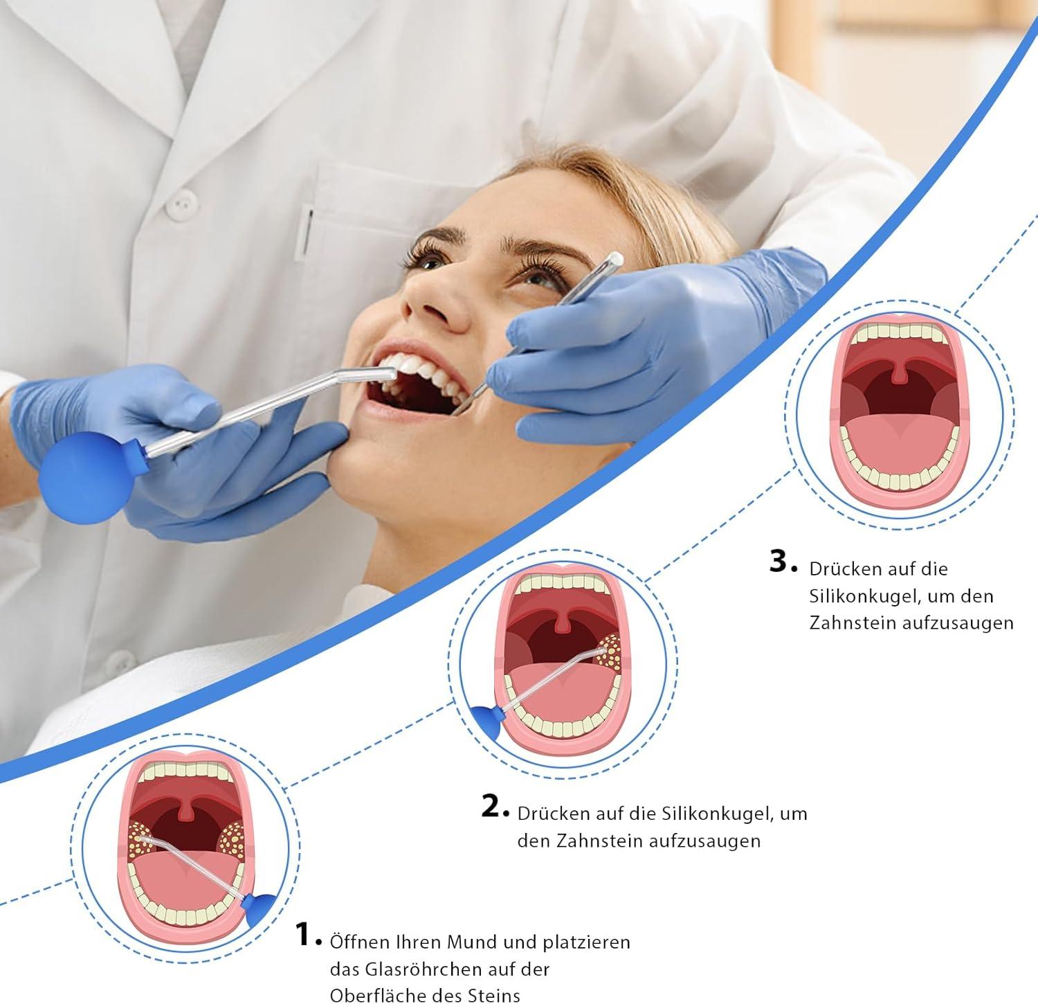 Premium Tonsil Stone Remover Tool Set | Cupping Glass & Tooth Mirror ...