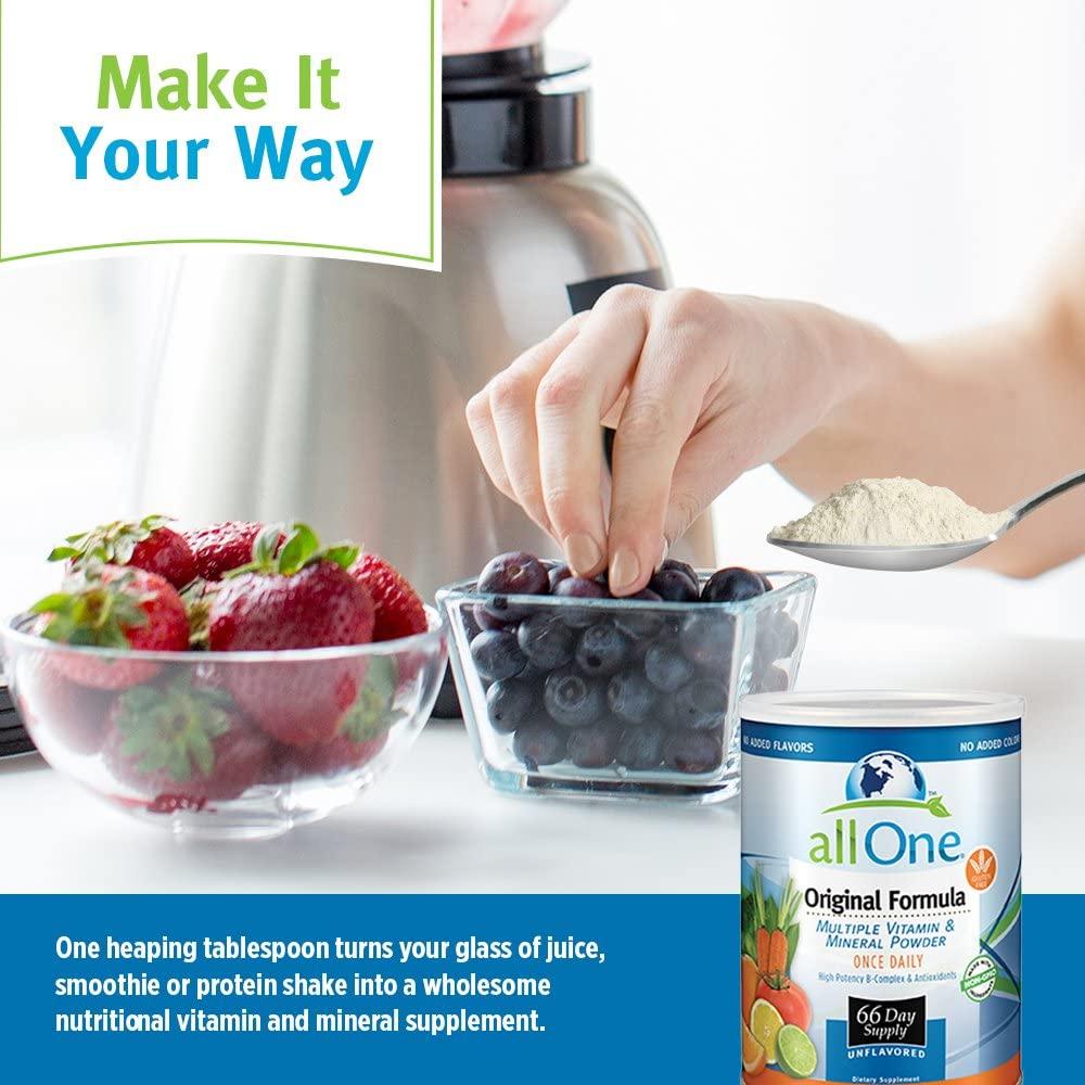 All One Nutritech Original Formula - Unflavored Multiple Vitamin ...