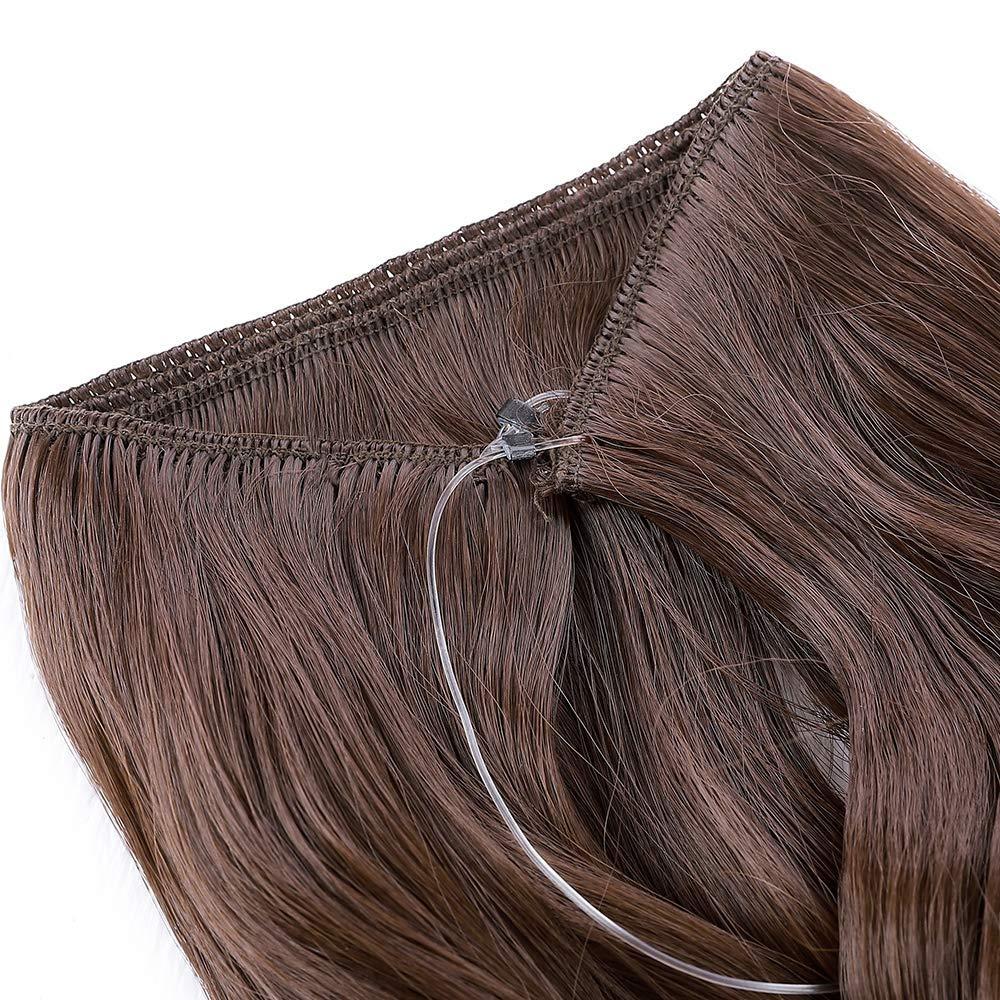 Silk-Co Adjustable Rubber Band Hair Extensions - Invisible Cord Light ...