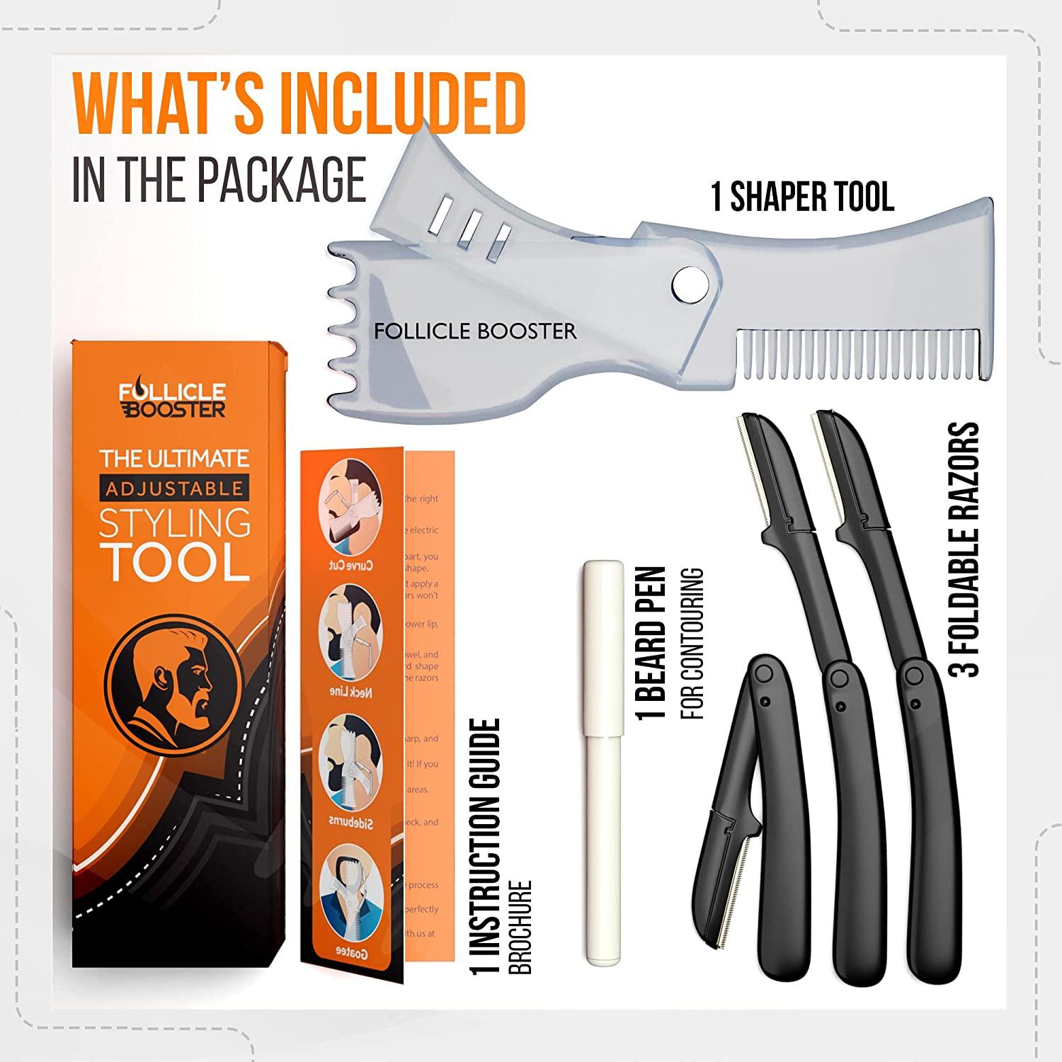 Beard Shaper Kit - Complete Styling Tool for Razor Sharp Lines ...