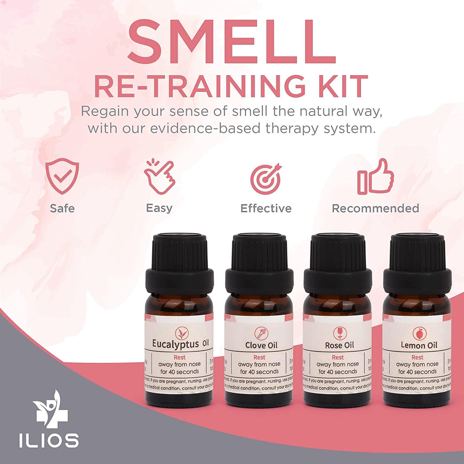 Ilios Olfactory Smell Training Kit - 4 Essential Oils for Loss of ...