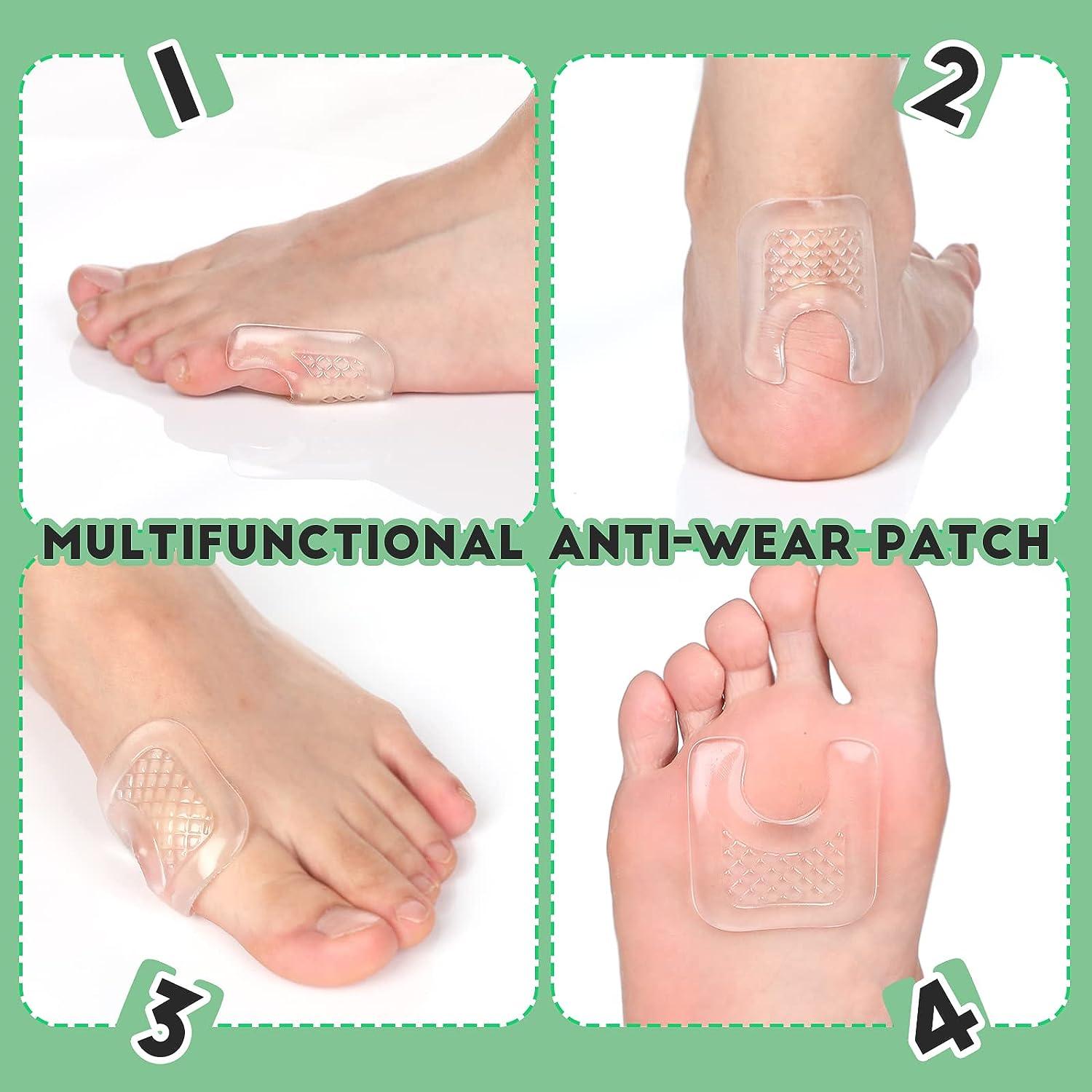 20-Piece U-Shaped Callus Pads for Feet - Self-Adhesive & Waterproof ...