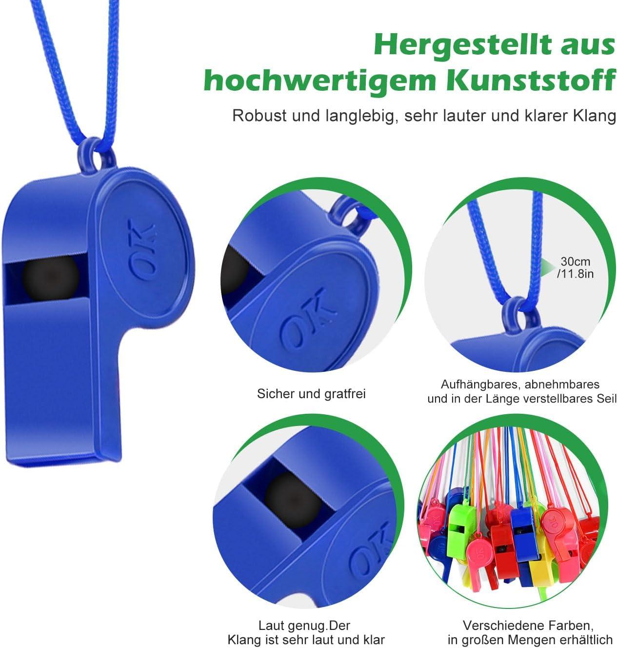 Tophonex 30-Piece Trill Whistle Set for Kids & Coaches | Sports Pipes ...