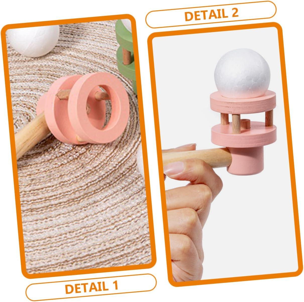 Buy Minkissy 2pc Floating Wind Tube Ball Toys - Interactive Wooden Toy ...