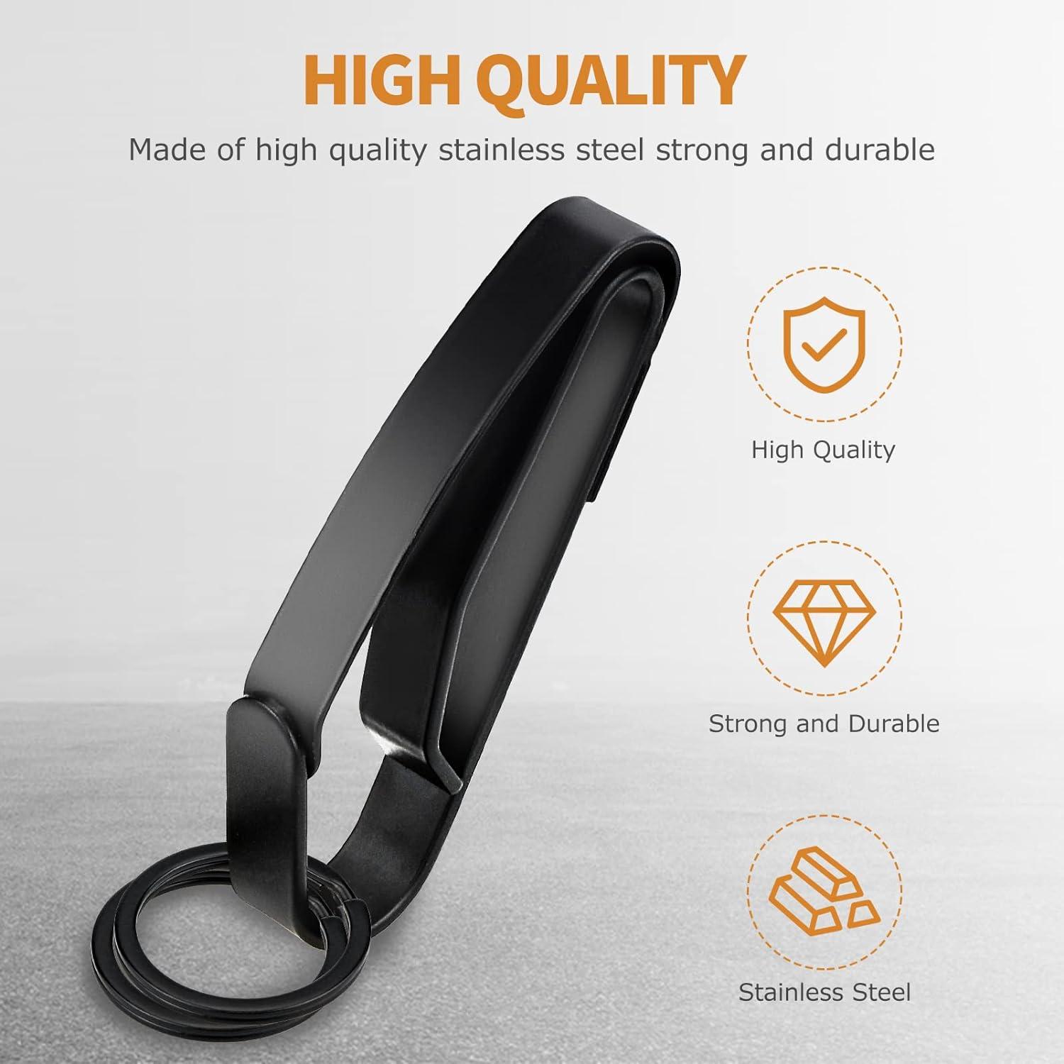 Duty Belt Key Holder Quick Release Clip | Stainless Steel Tactical ...