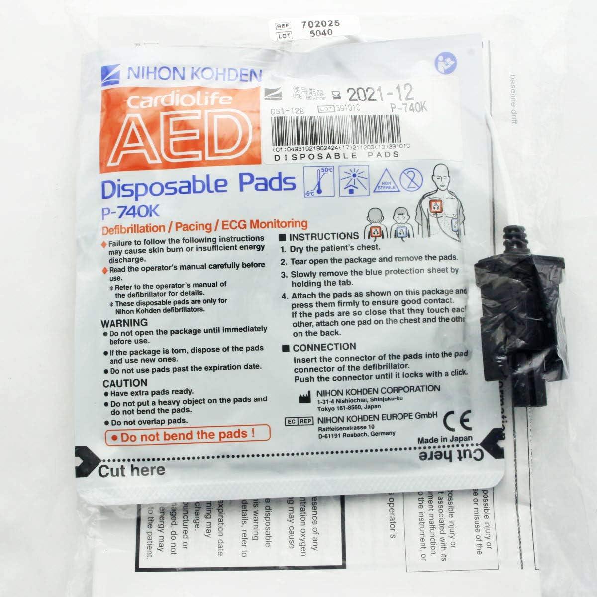 AccuCell Original Defi Electrode Pads for Nihon Kohden Cardiolife AED ...