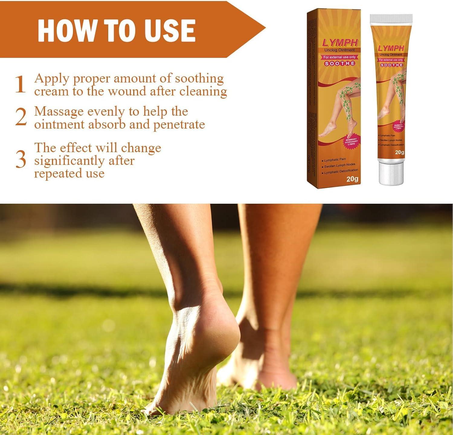 DUBUSH Anti-Swelling Ginger Leg Cream Lymphatic Detoxifying Ginger ...
