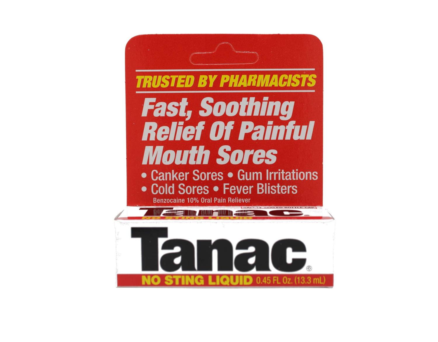 Tanac No Sting Liquid 0.45 oz - Pack of 4 | Fast-acting Relief for ...