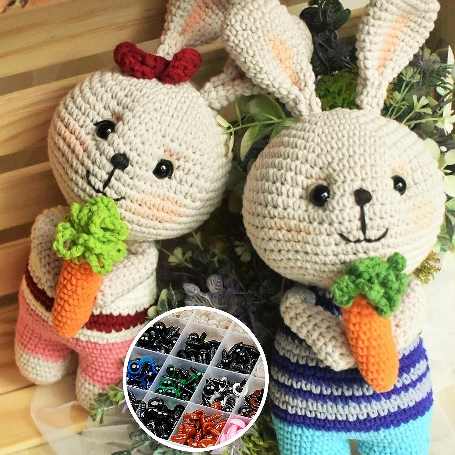 600pcs Colored Safety Eyes & Noses for Amigurumi | Plastic, 6mm-14mm ...