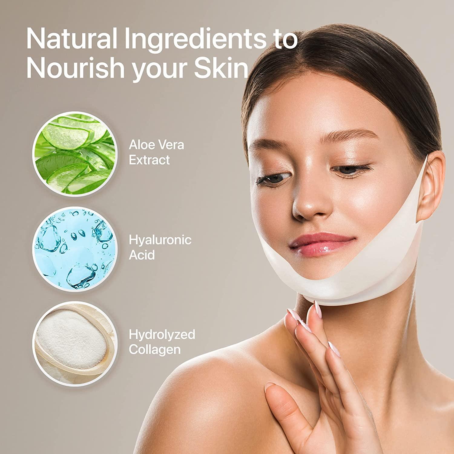 Mroobest Double Chin Reducer V Line Lifting Mask - Face Slimmer with ...