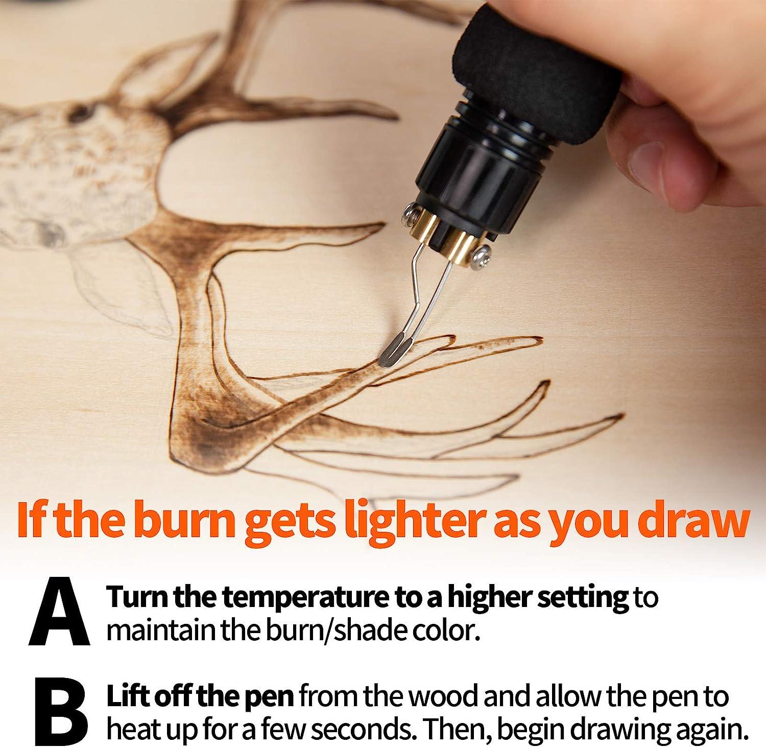 YIHUA 939-II Wood Burning Kit: 250-750/482-1382 Temperature Adjustable ...