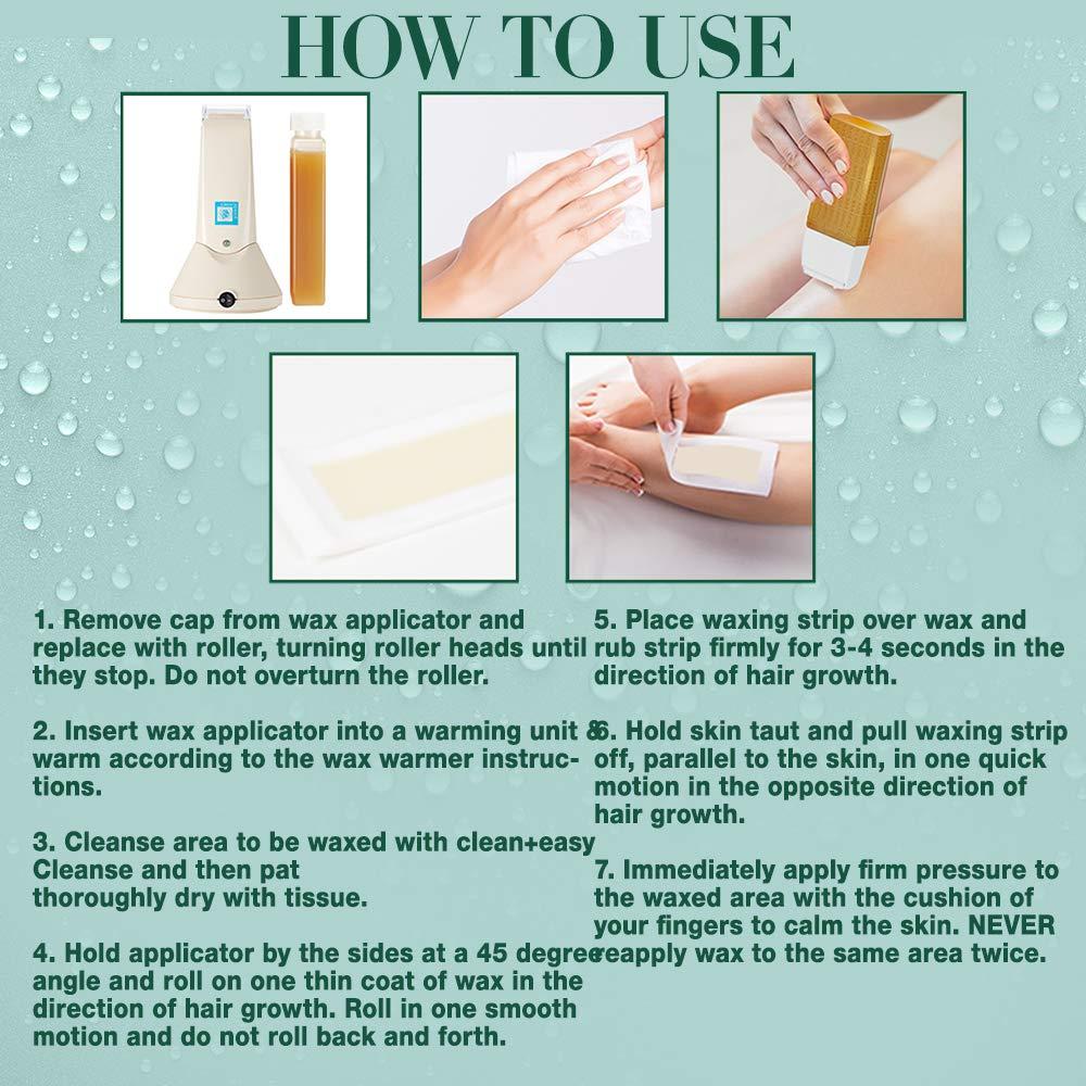 Clean + Easy Large Roller Heads for Roll-On Wax Refill - Easy ...