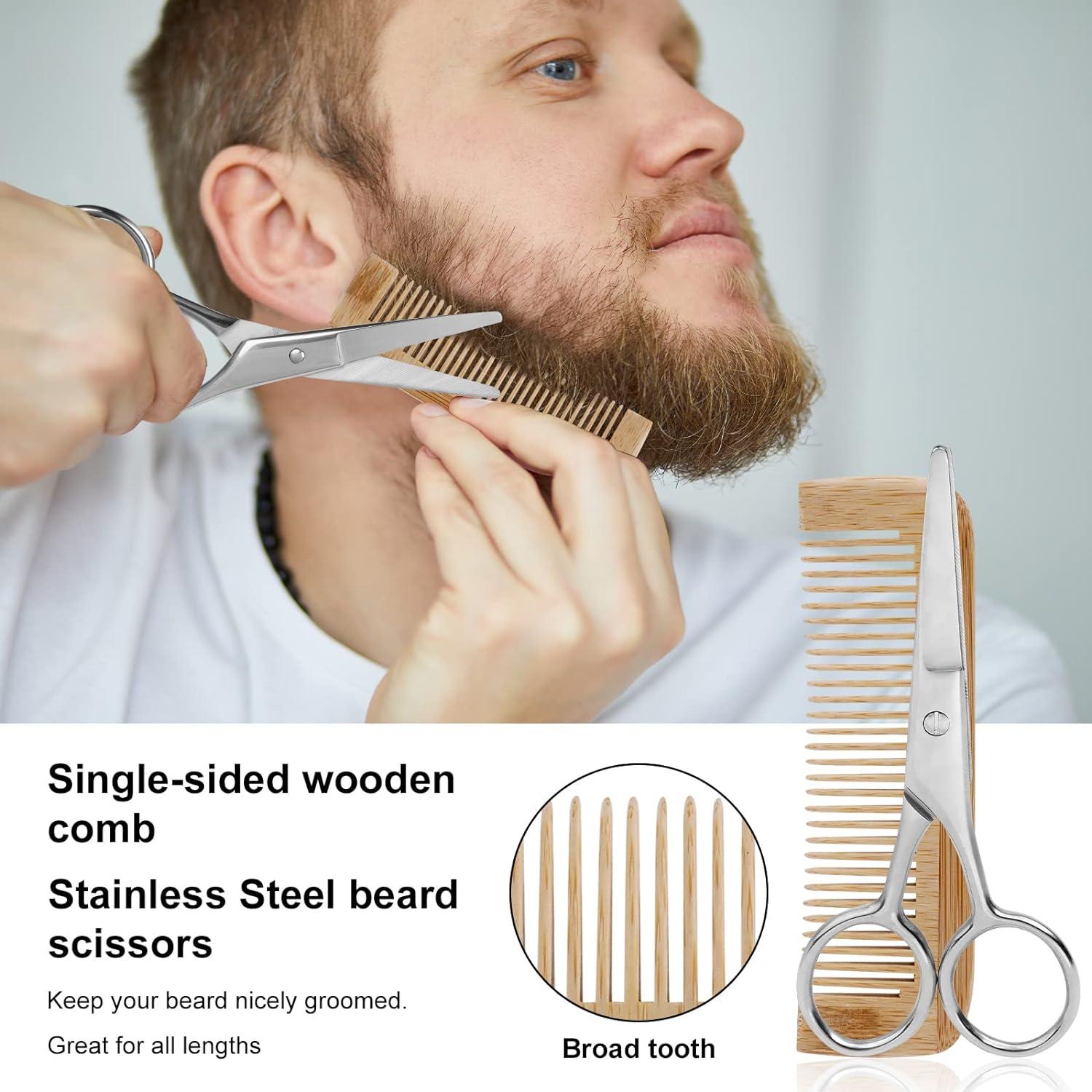 URAQT 6 Piece Beard Growth Kit with Titanium Microneedle Derma Roller ...
