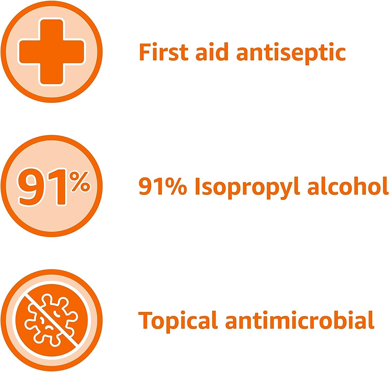 Amazon Basics 91% Isopropyl Alcohol Antiseptic Spray 10oz - 1-Pack ...