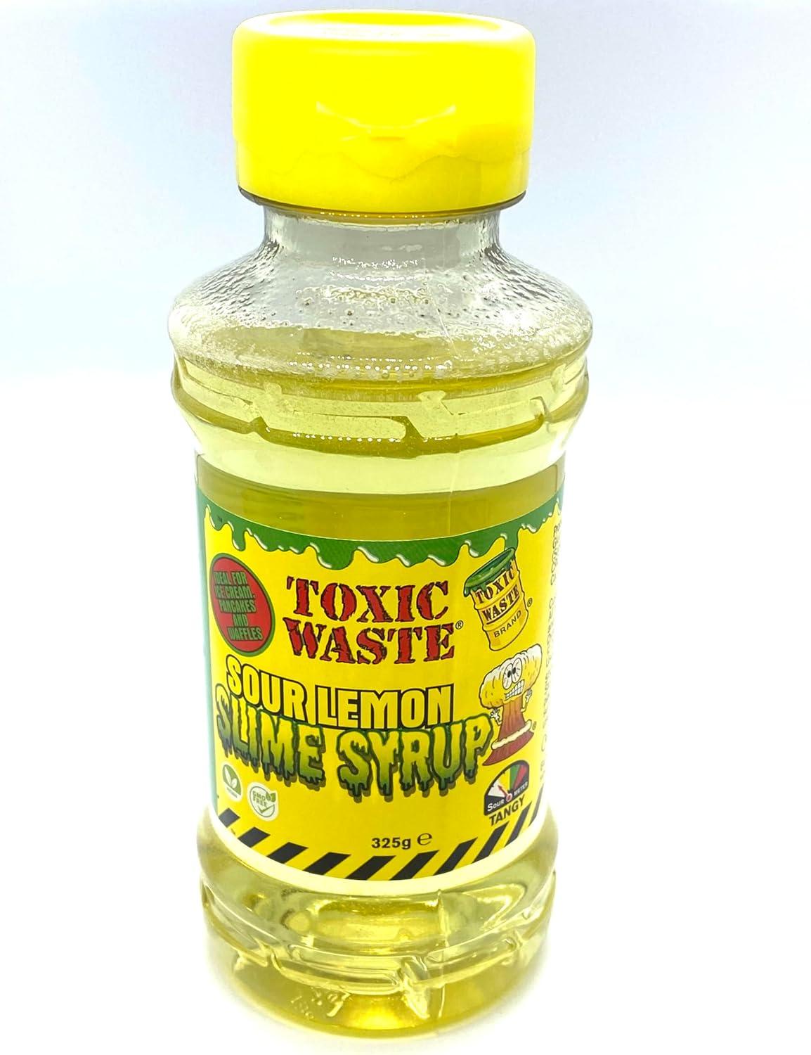 Toxic Waste Sour Apple & Sour Lemon Flavoured Dessert Syrup 2 Pack 325g ...