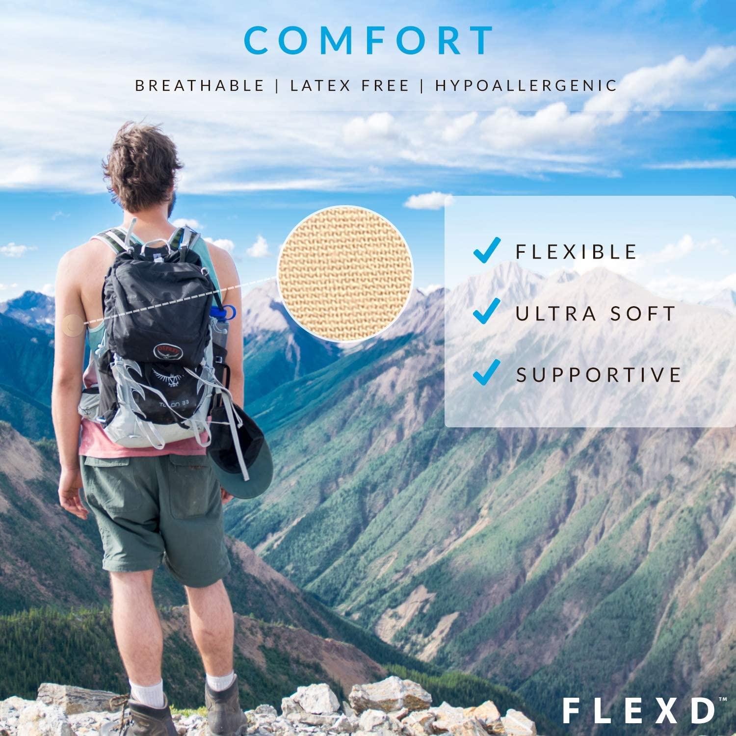 Flexd Libre Adhesive Patches (25-Pack) - Waterproof CGM Protection Tape ...