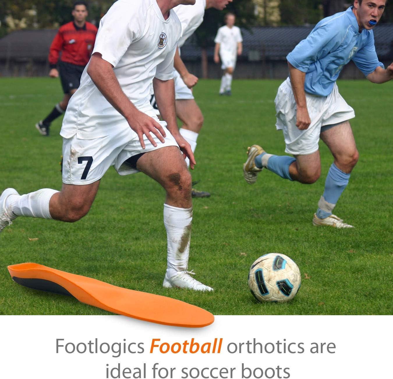Footlogics Full-Length Soccer & Football Orthotic Insoles - Arch ...