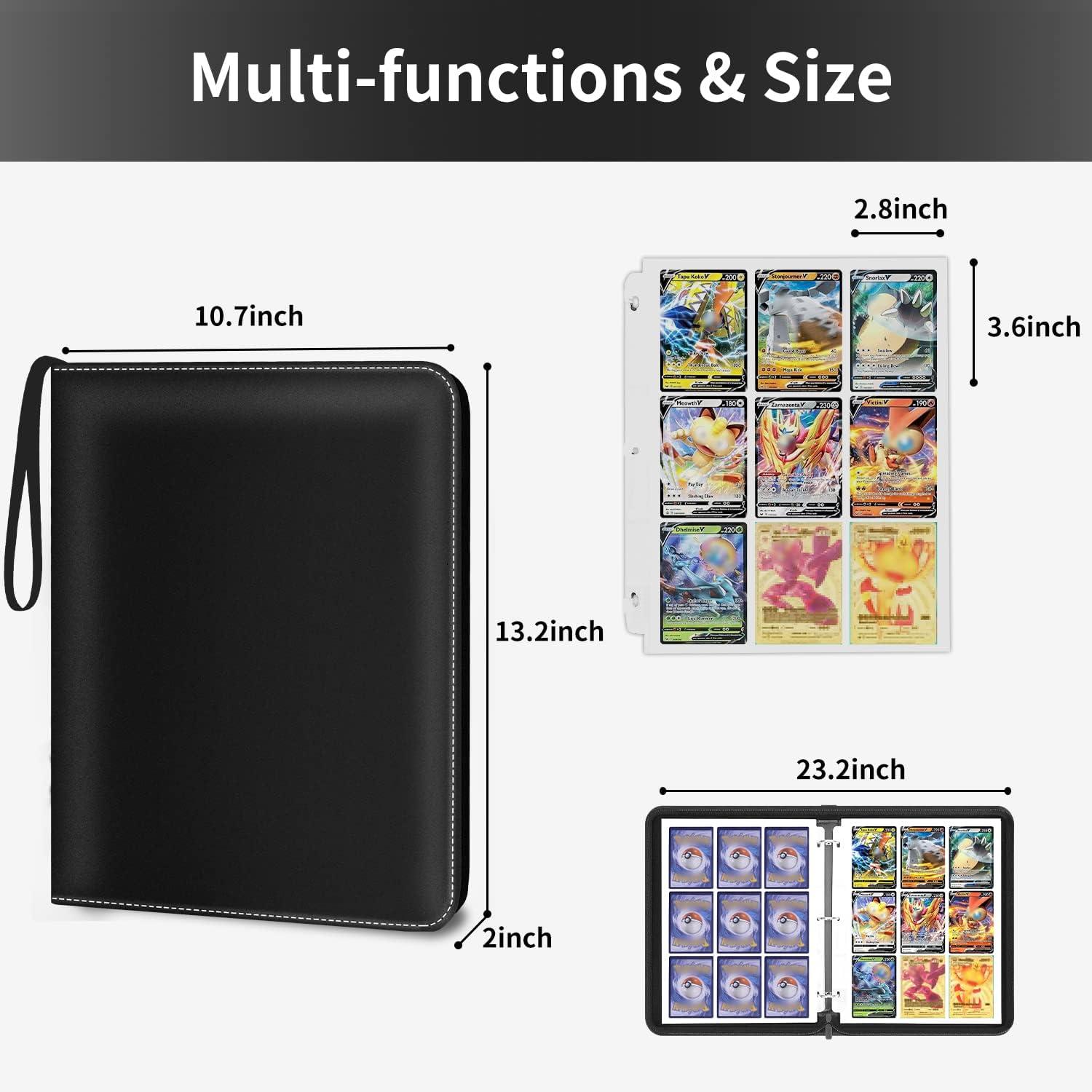 HESPLUS 900 Pockets Trading Card Album Binder for Baseball, Football ...