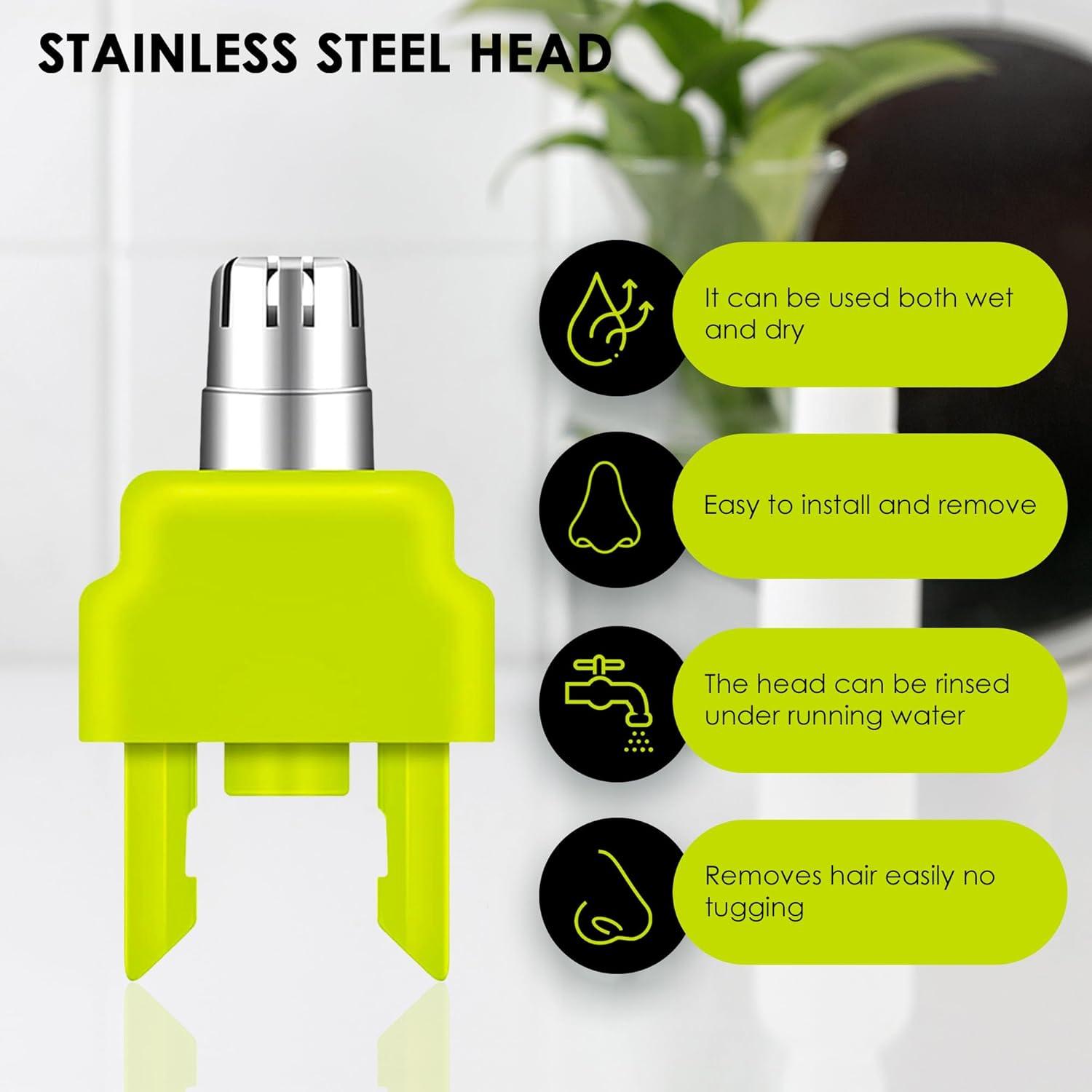 Philips OneBlade Replacement Head - Stainless Steel Nose & Ear Blade ...