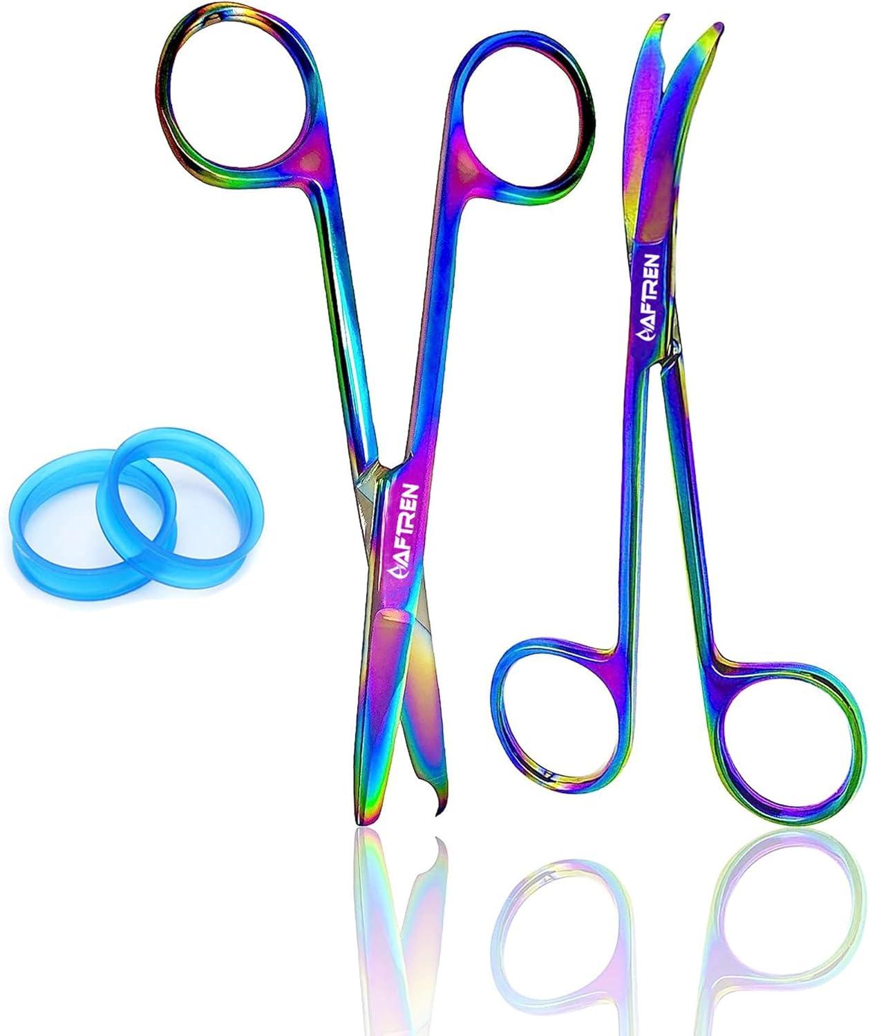 High-Quality 4.5 Inch Curved & Straight Stitch Scissors Set for Seam ...