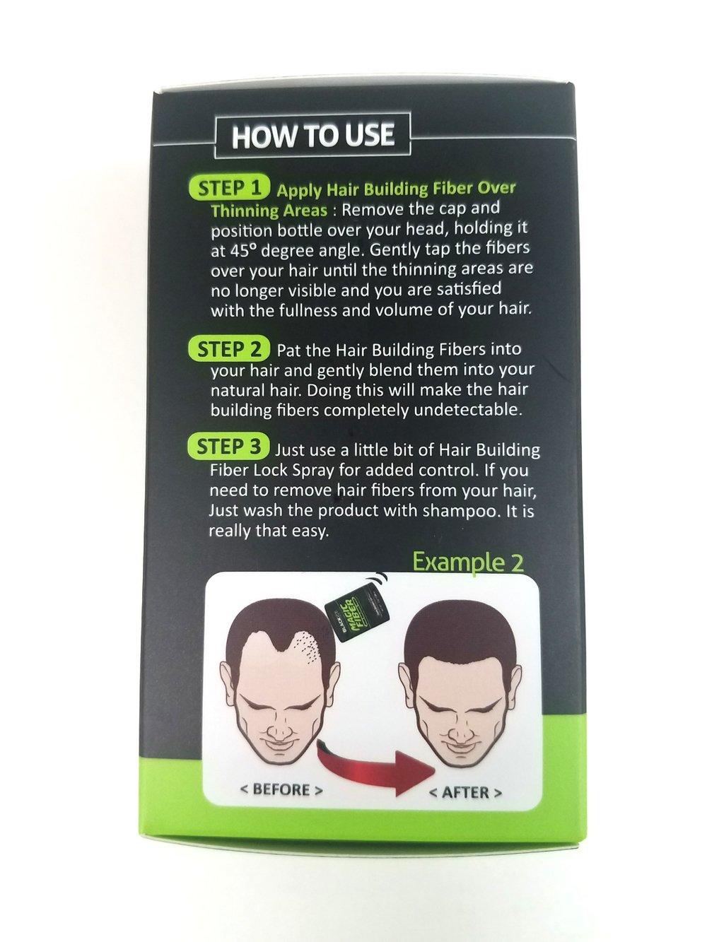 Magic Fiber Hair Building Fiber - Dark Brown - Instantly Achieve Full ...