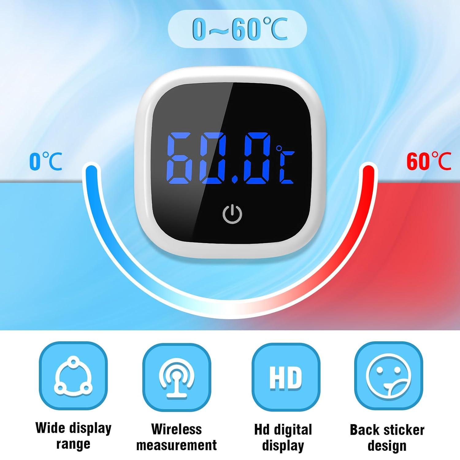 High-Precision Mini Aquarium Thermometer - Digital LED Display for ...