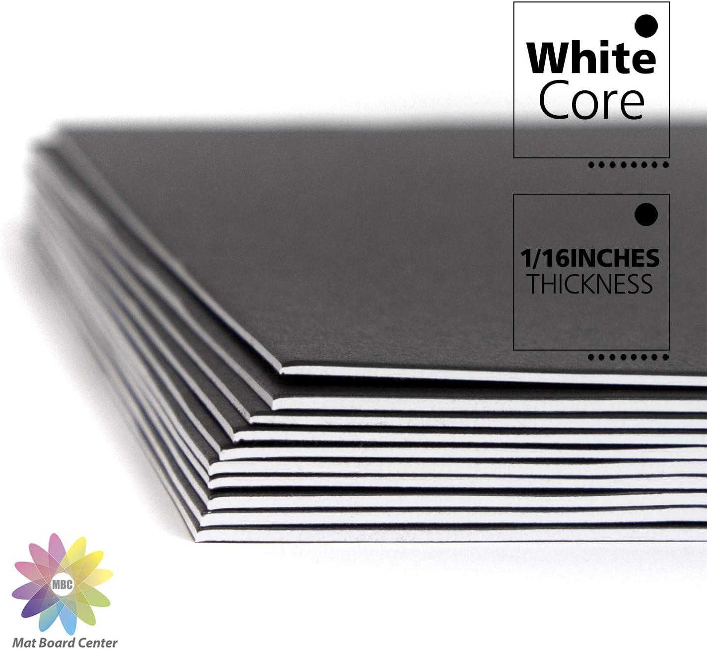 Mat Board Center 11x14 Black Uncut Mat Board 10-Pack - Ideal for Crafts ...