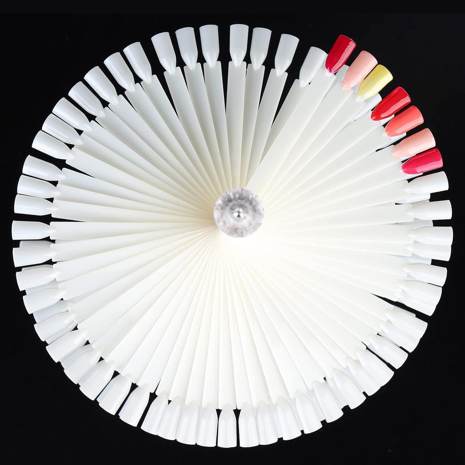 BNG Nail Color Wheel Display 120pcs - Professional Fan-shaped Nail Art ...